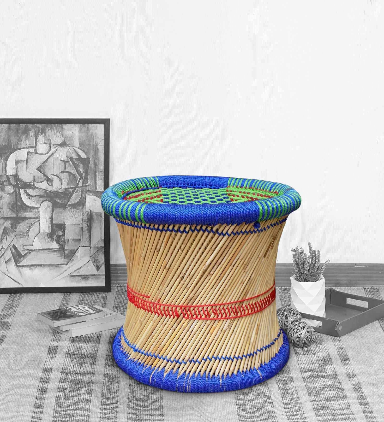 Buy Ethnic Handcrafted Manjola Stool in Multi Colour at 46% OFF by ...