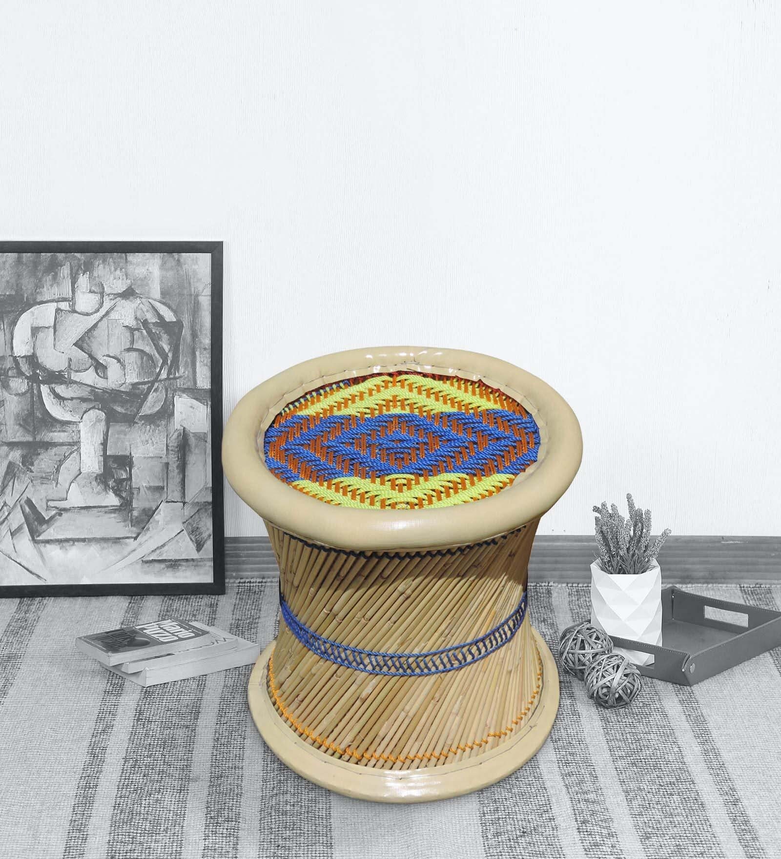 Buy Ethnic HandCrafted Muddha Stool in Multi Colour at 43% OFF by ...