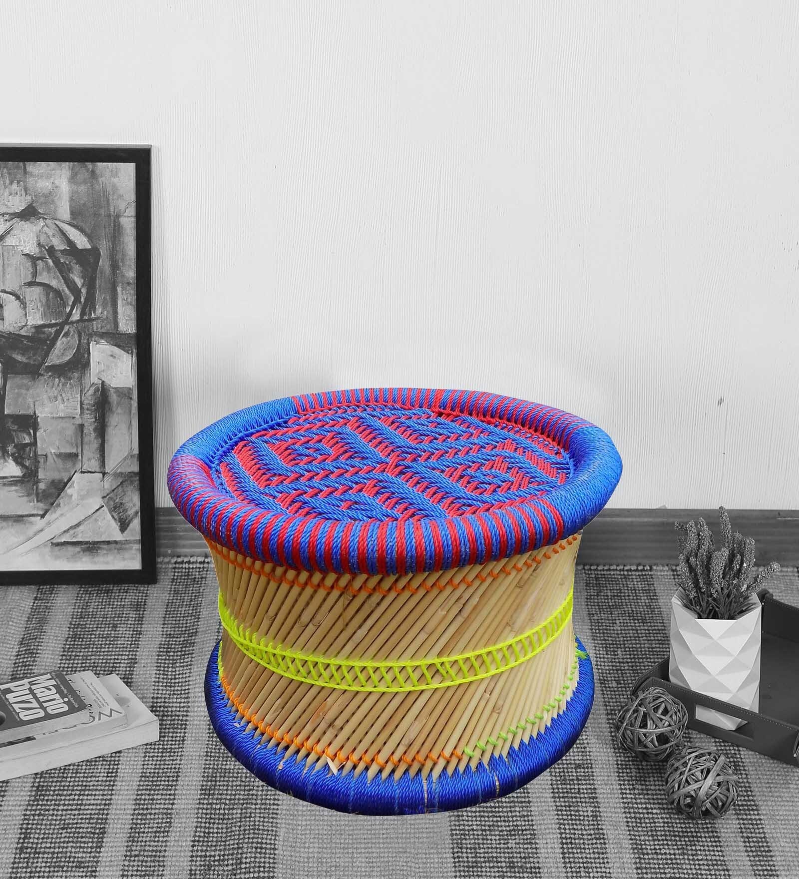 Buy Ethnic Handcrafted Mudiya Stool in Multi Colour at 42% OFF by ...