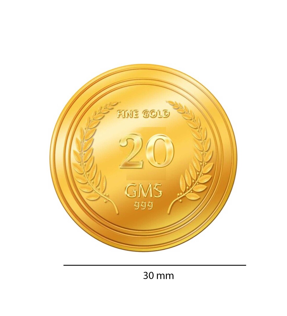 Buy 20 Grams 24 KT (999) Goddess Lakshmi Gold Coin By Euphoria ...