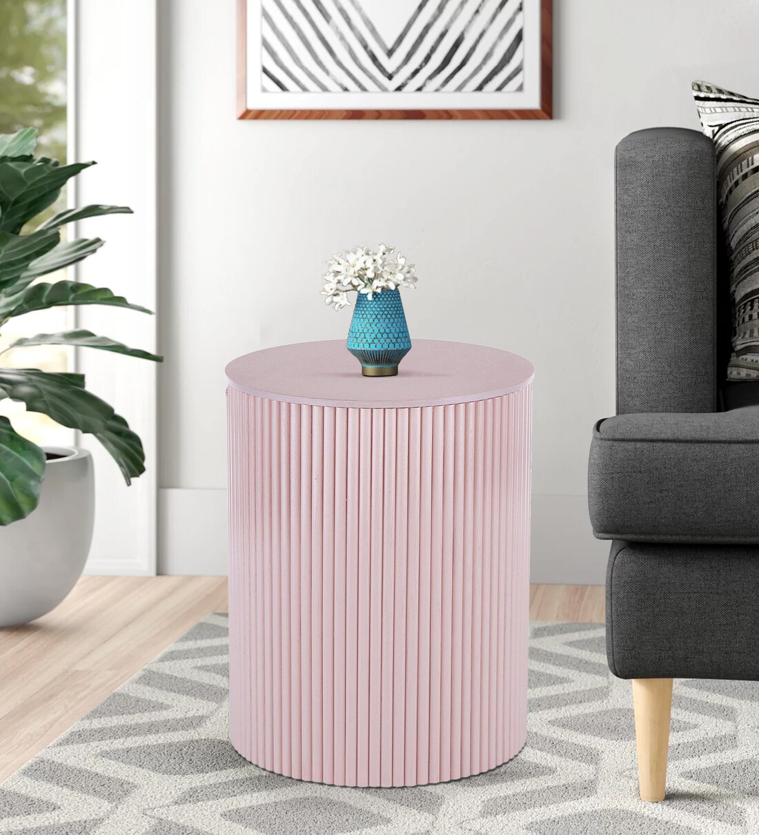 Buy Euro Solid Wood End Table in Pink Finish at 40% OFF by Bhati Impex ...
