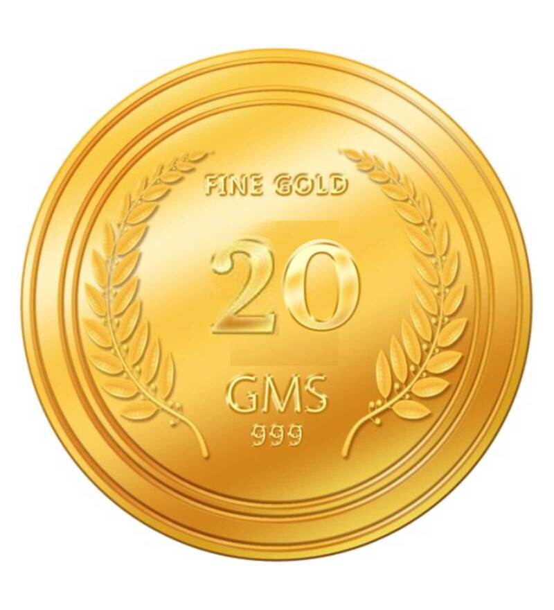 Buy 20 Grams 24 KT (999) Goddess Lakshmi Gold Coin By Euphoria ...