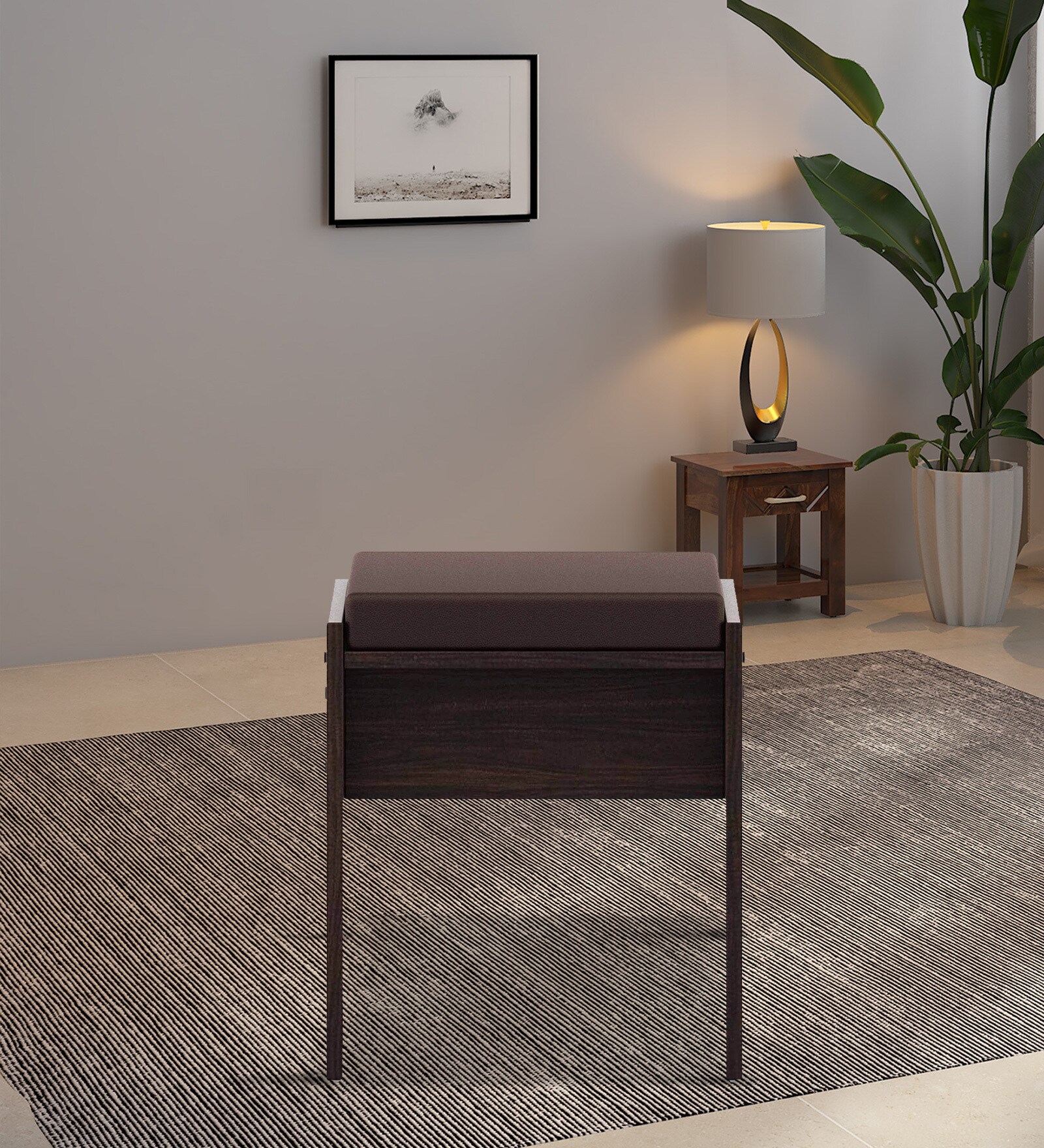 Buy Eve Seating Stool in Choco Walnut Colour at 26% OFF by A GLOBIA ...