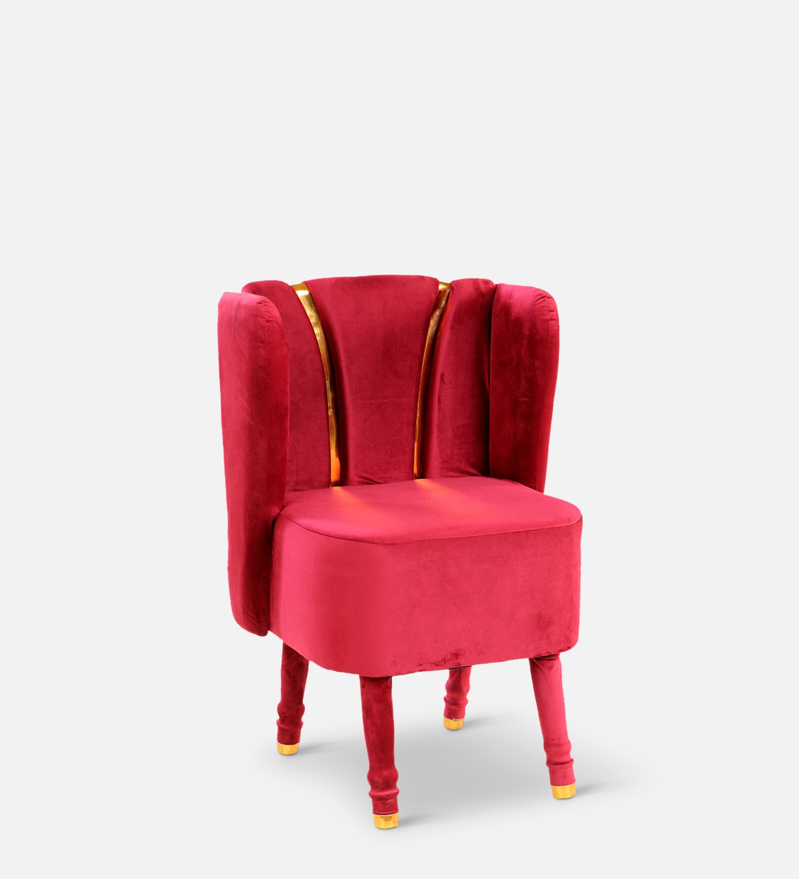 Buy Everlee Slipper Chair In Maroon Colour at 54% OFF by Hosta Homes ...
