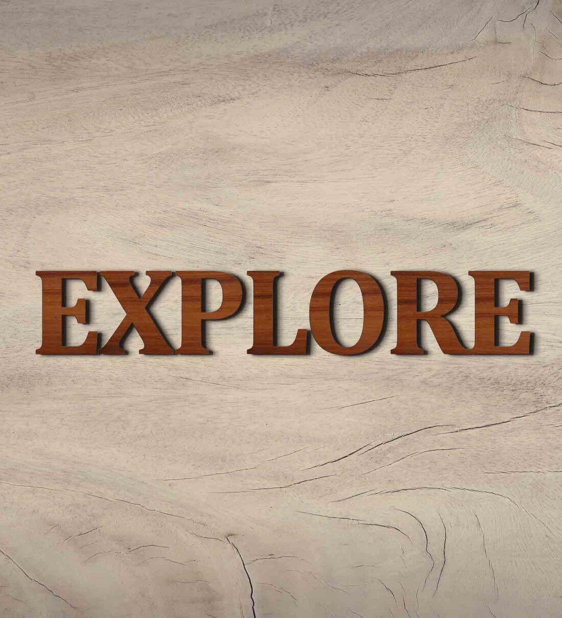 Buy Explore 3D Multicolor Wooden Wall Art by Chalk My Theme Online ...