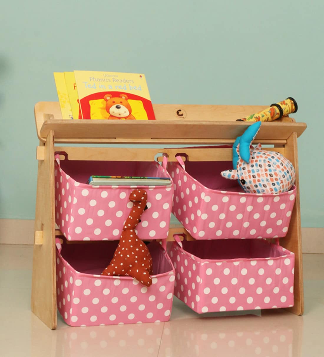 Buy Explore Toy Storage in Baby Pink Colour by CuddlyCoo Online - Toy ...