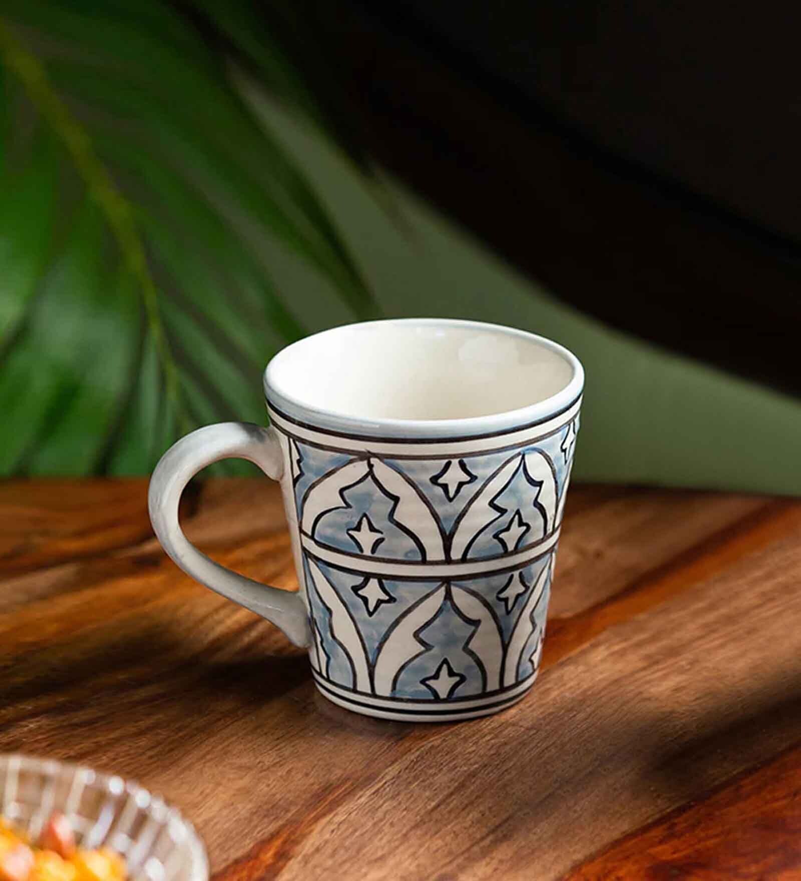 Buy Arabian Nights Hand-Painted 240 ml Ceramic Microwave Safe Coffee Mugs at 44% OFF by ...