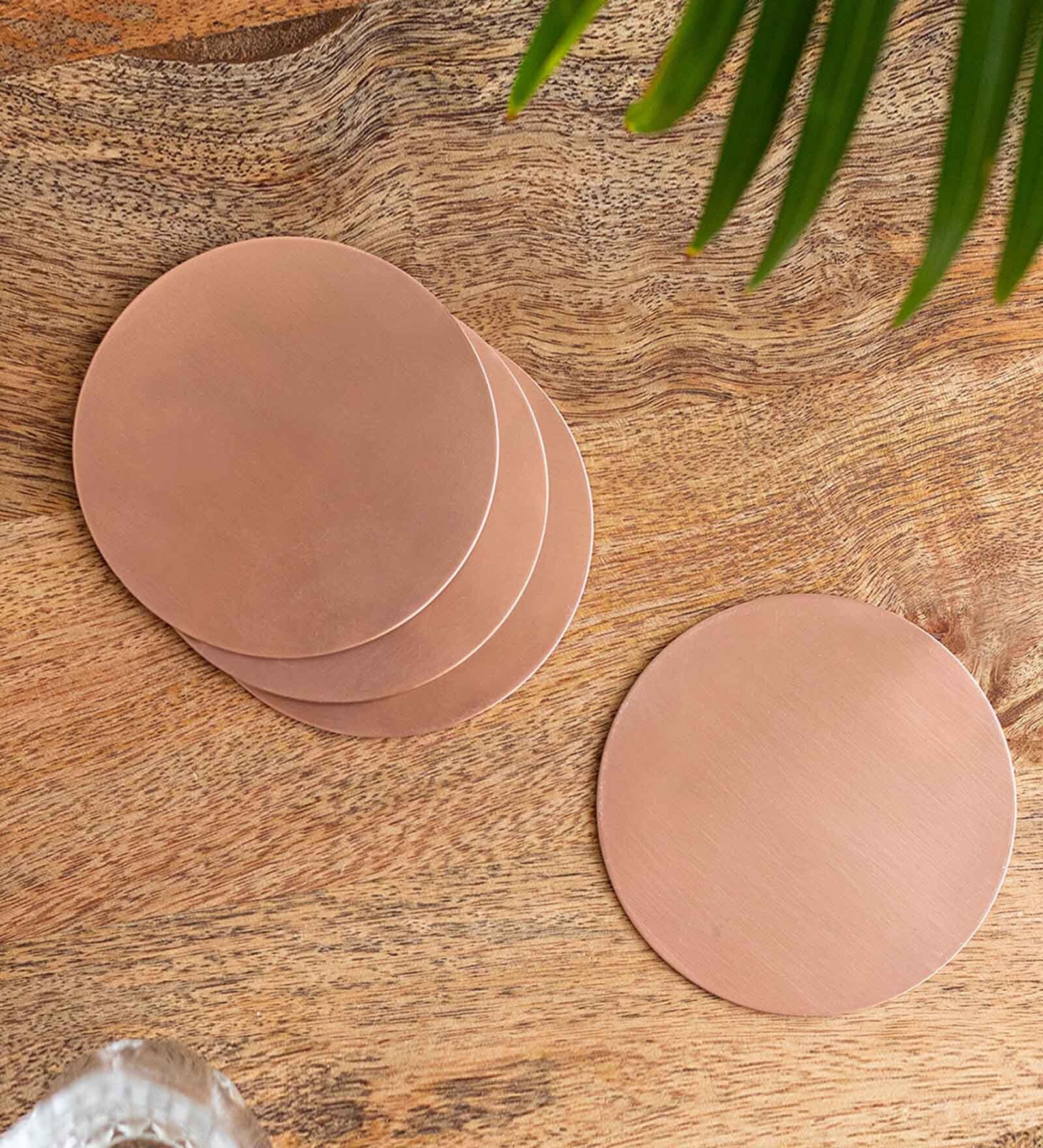 Buy ExclusiveLane 'Sleek Minimalism' Hand-Painted Iron Coasters (Set Of ...