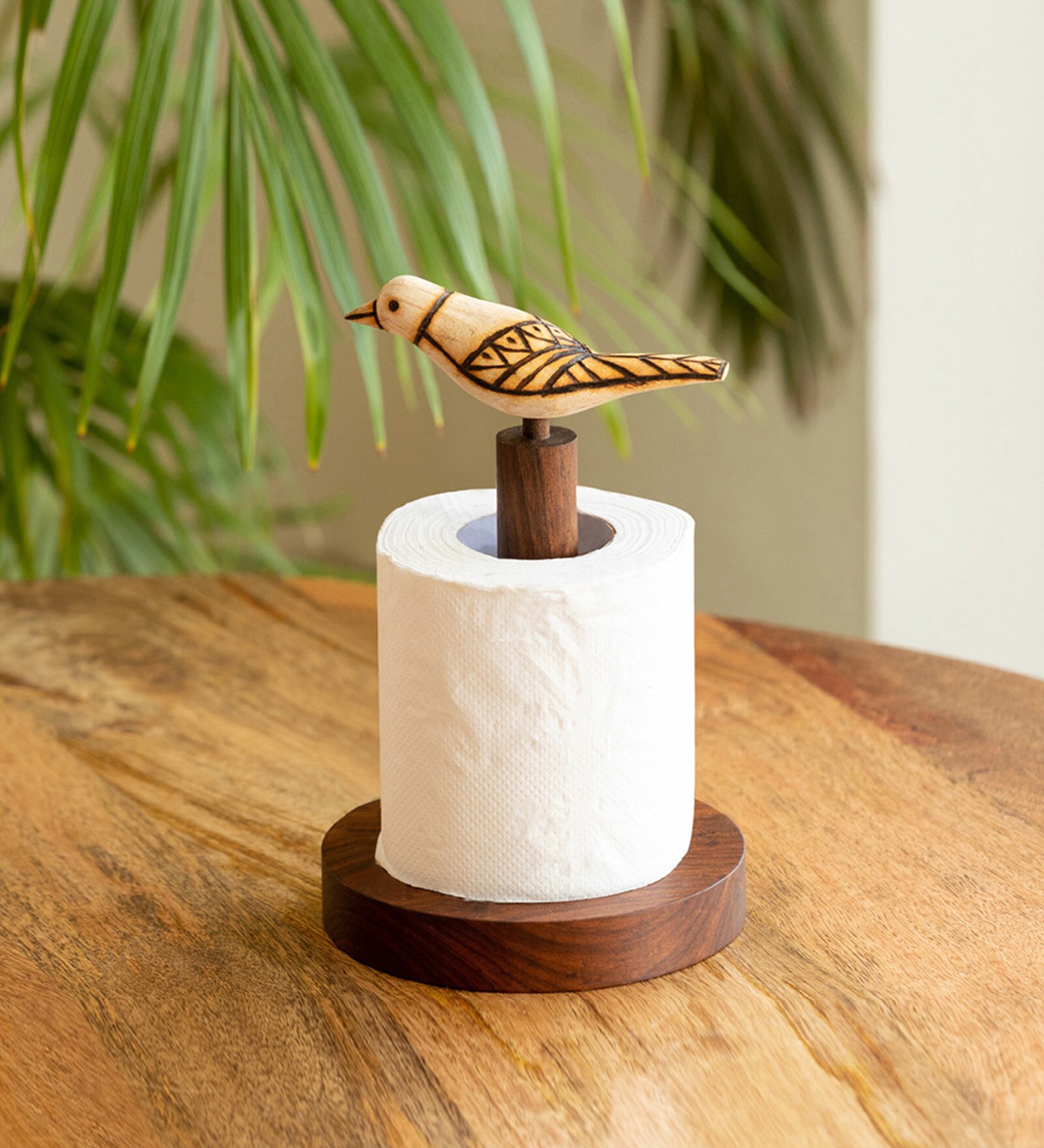 Buy Soaring Bird Handcrafted Tissue Roll Holder In Sheesham Wood at 30% ...