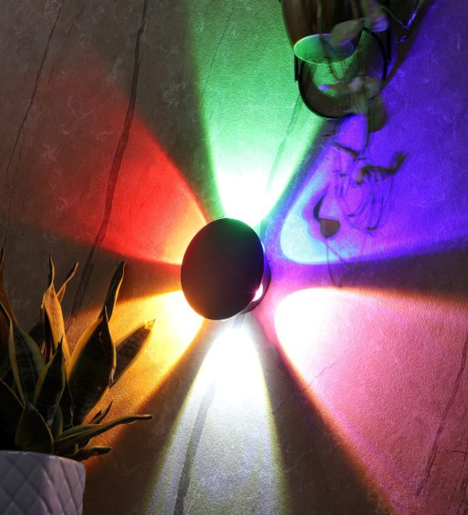 Buy Exterior 6 watt (6x1 - 6 Way) LED Outdoor Wall Light (Warm White ...