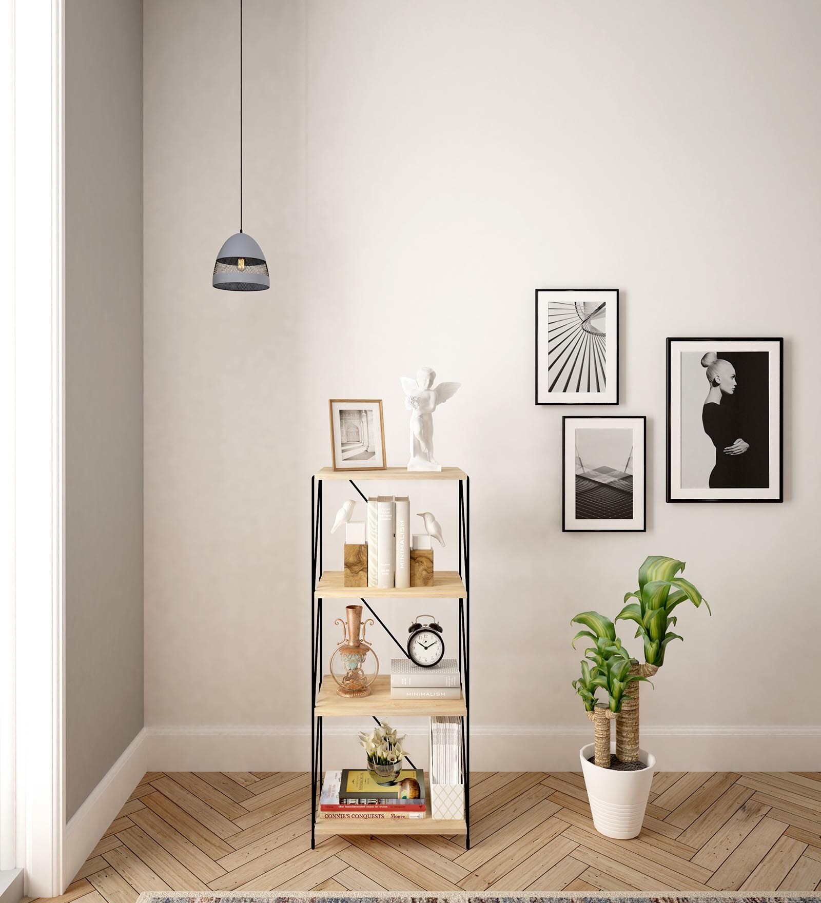 Buy Ezbo 400 Book Shelves in Summer Oak Finish with 3 Tier at 54% OFF ...