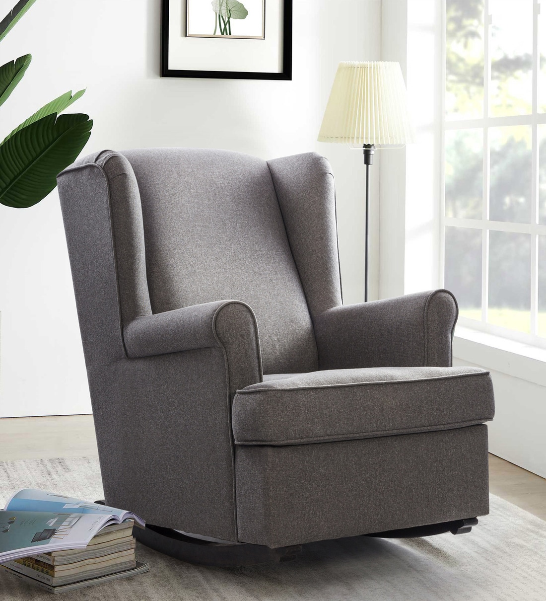 Buy Faith Rocking Chair in Grey Colour at 59% OFF by HomeTown | Pepperfry