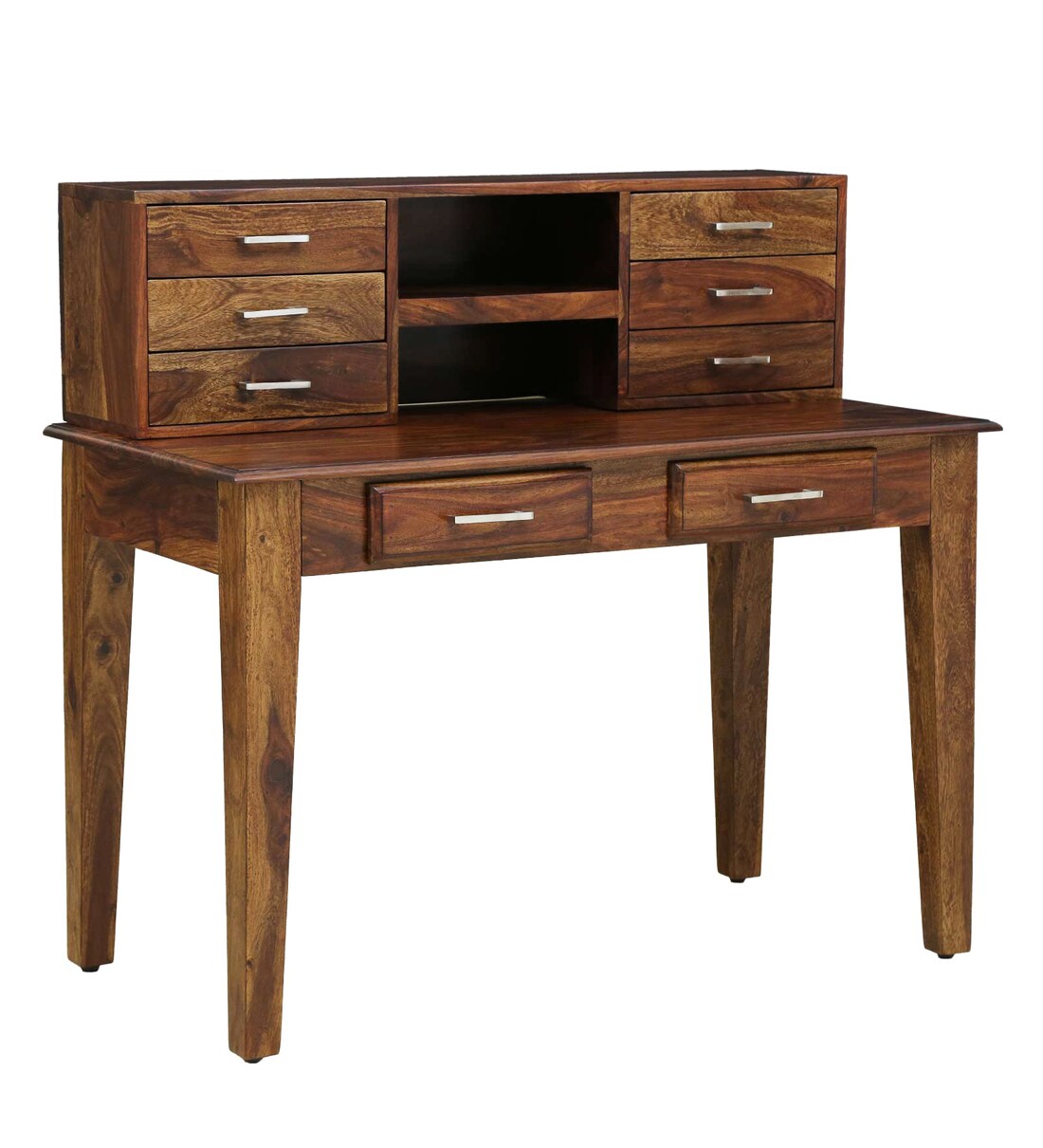 Buy Fawn Solid Wood Writing Table in Provincial Teak Finish ...