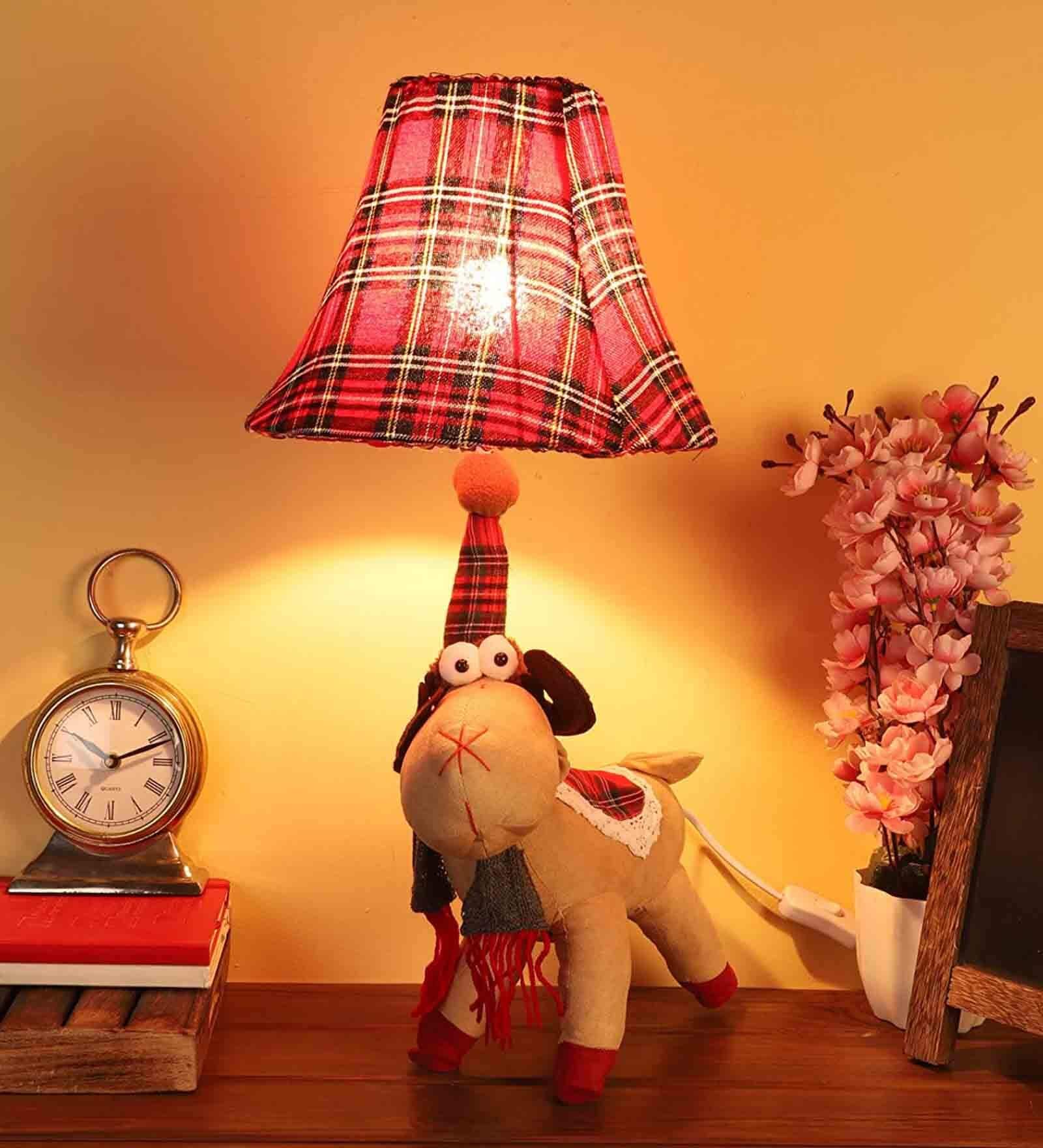 Buy Fabric Animal Flexible Table Lamps in Red finish by The Tickle Toe ...