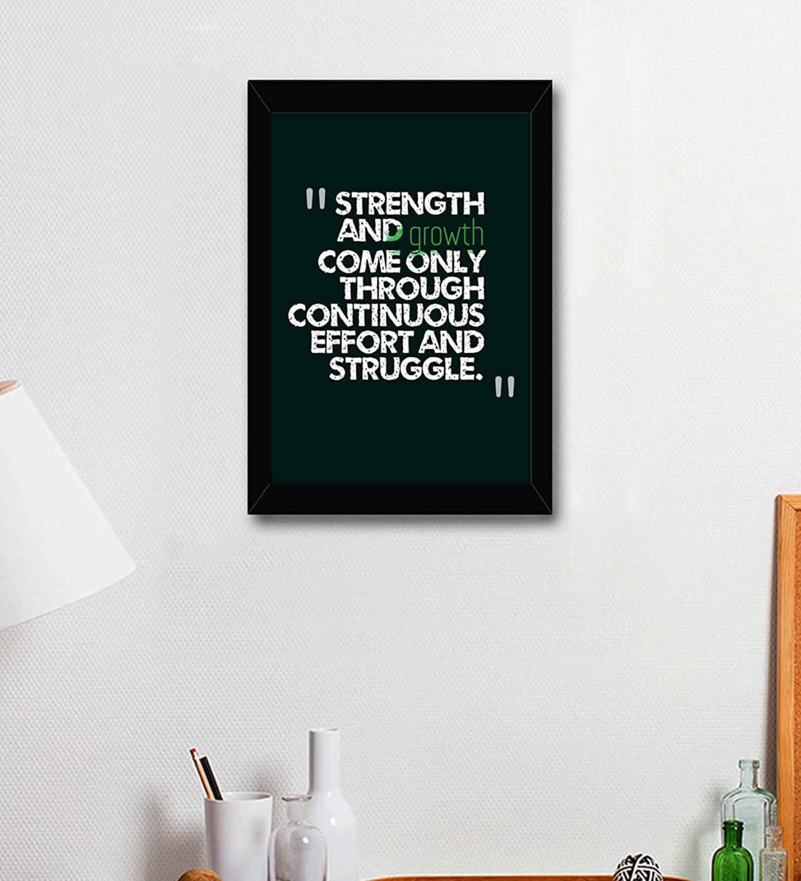 Buy Fabric Inspirational Quote Frame Art Print at 25% OFF by Tied ...