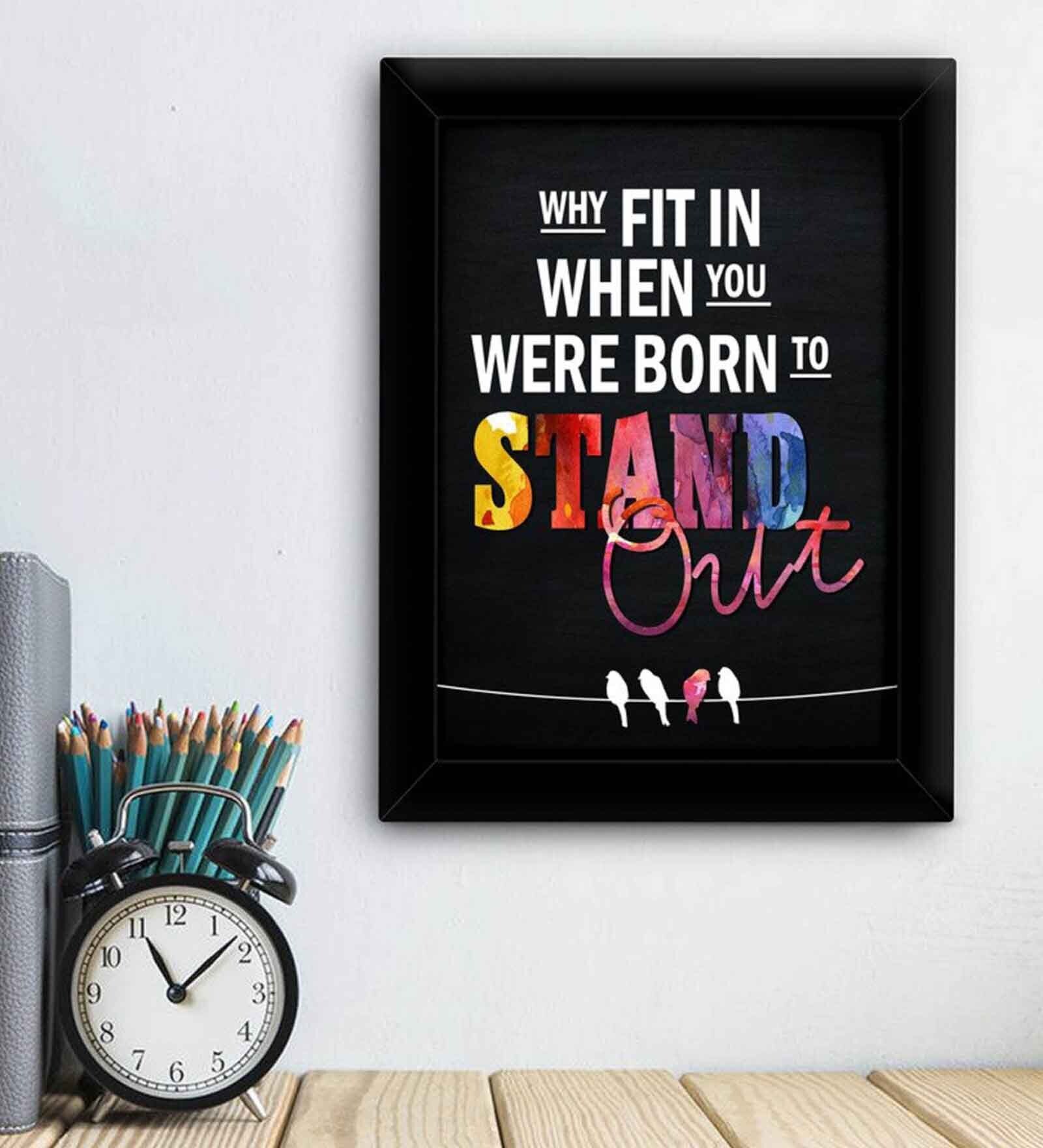 Buy Fabric Inspirational Quote Frame Art Print at 25% OFF by Tied ...