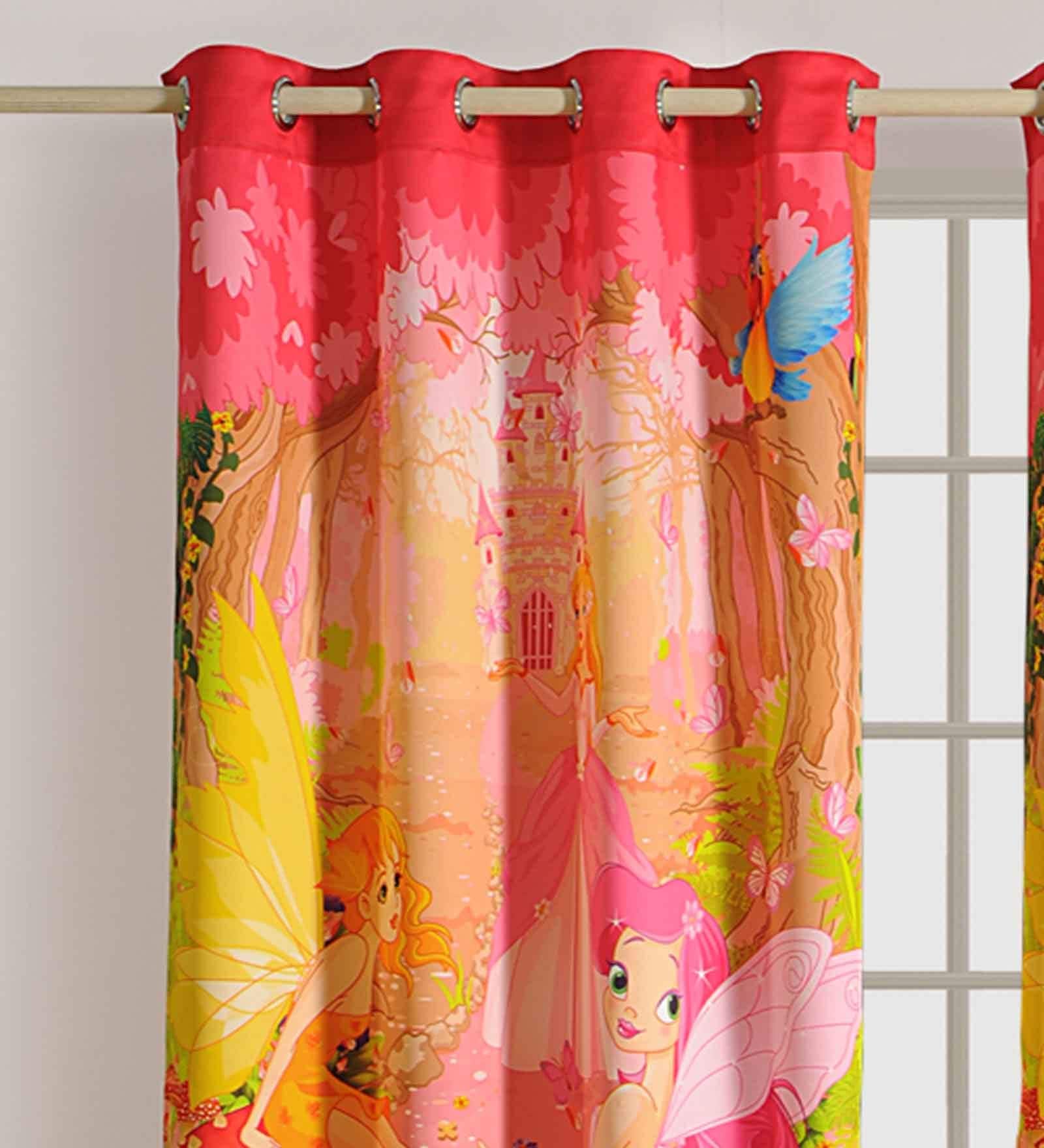 Buy Fairy Themed Door Curtain in Pink Colour by Swayam at 35% OFF by ...