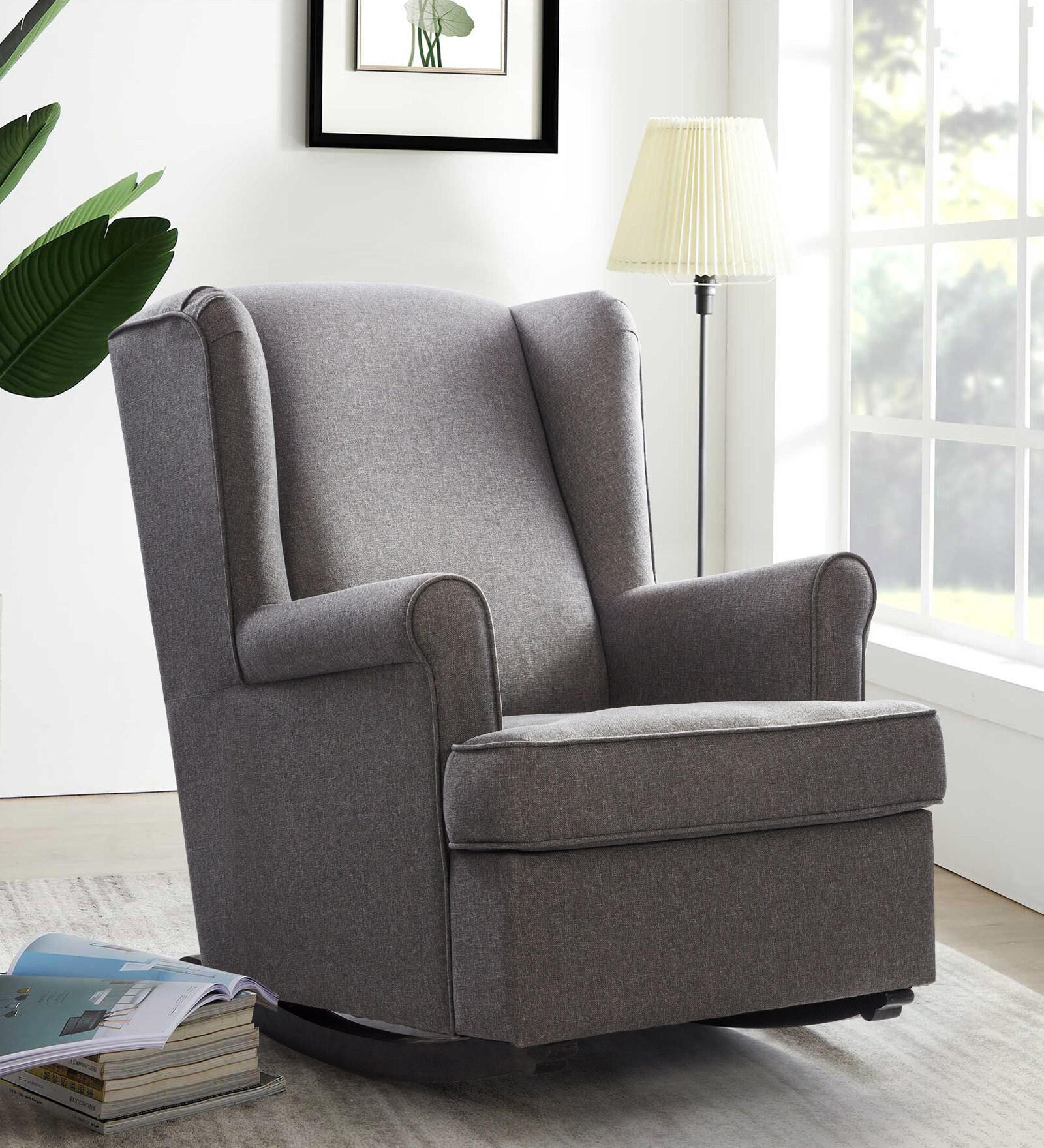 Buy Faith Rocking Chair in Grey Colour at 67% OFF by HomeTown | Pepperfry