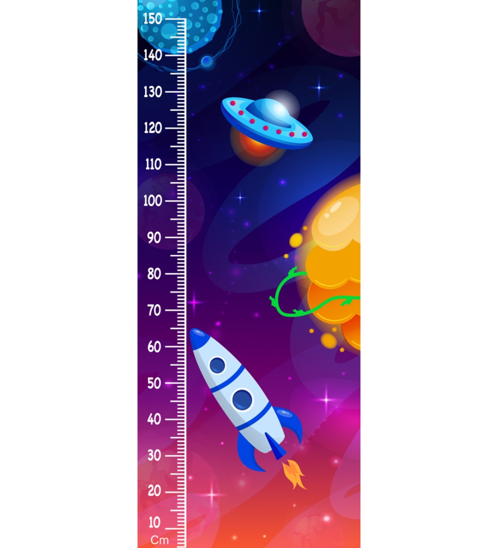 Buy Fantasy Planet in Multicolour Height Chart at 33% OFF by Wens ...