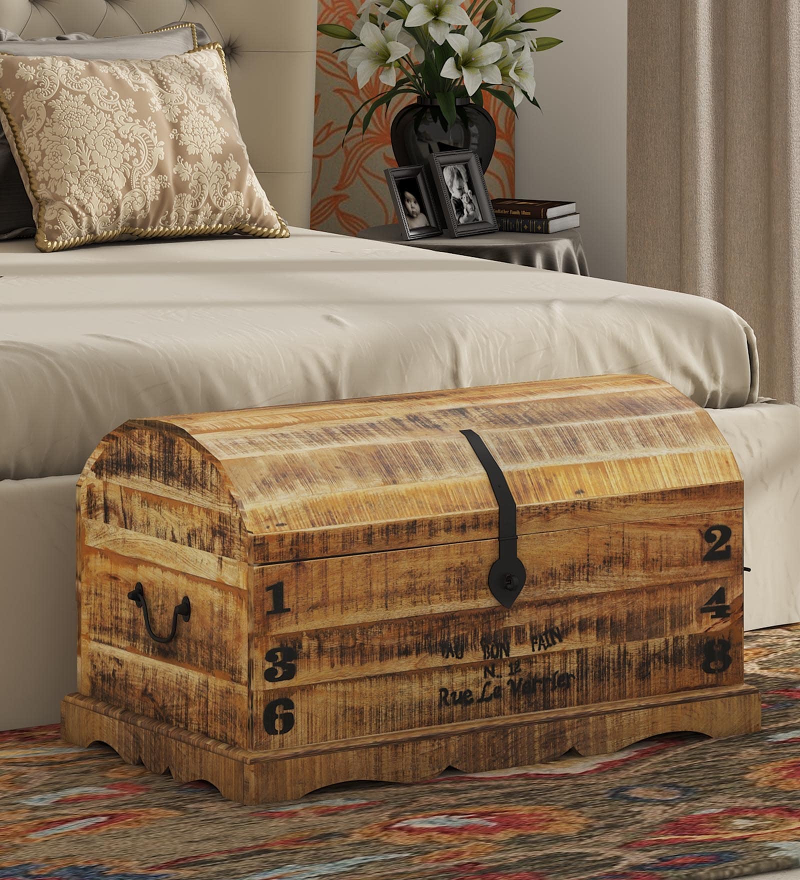 Buy Faye Solid Wood Trunk at 23% OFF by Bohemiana from Pepperfry ...