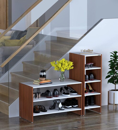 Buy Falter Open Shoe Rack in Wenge Finish at 35% OFF by Anikaa | Pepperfry
