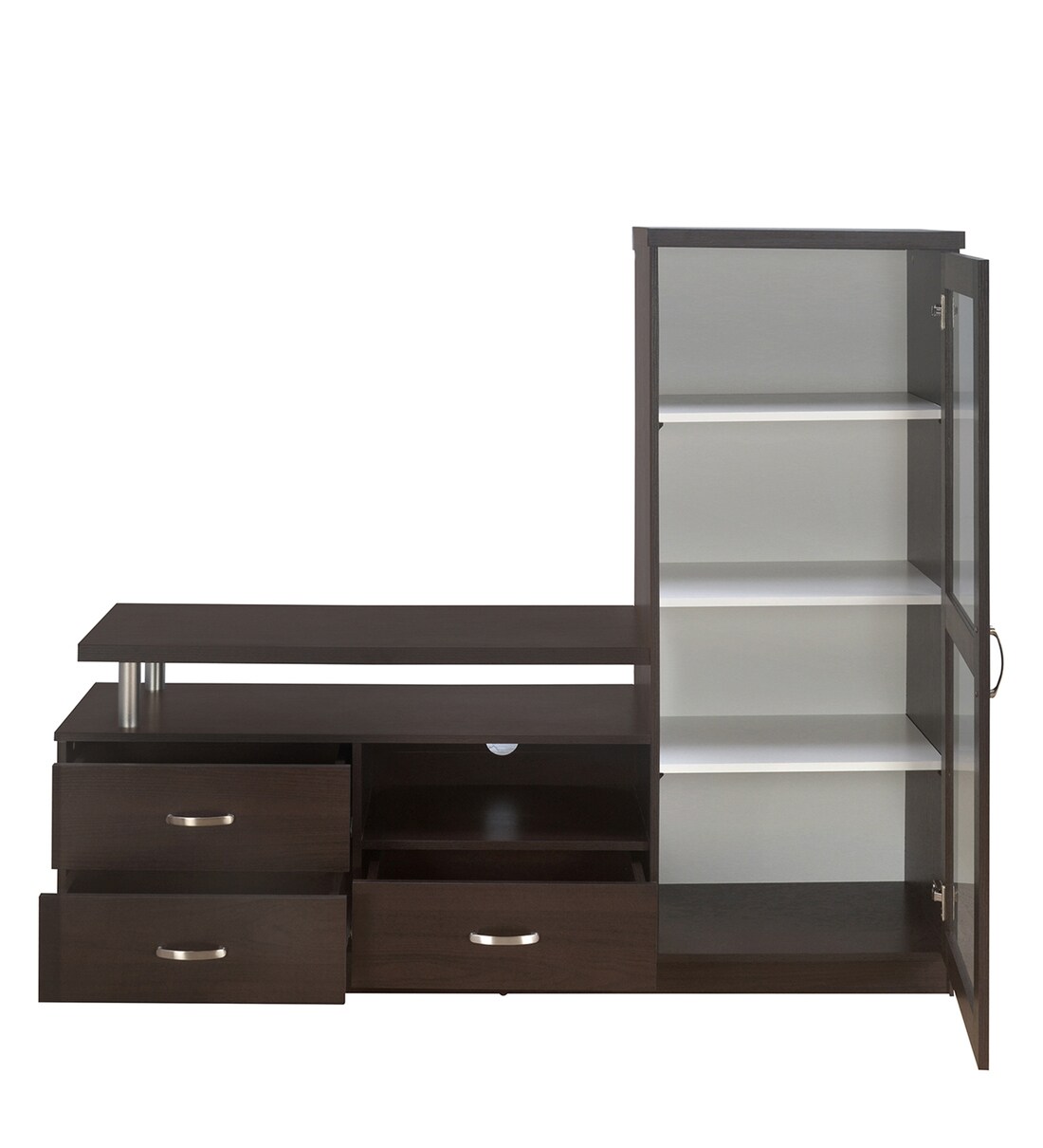 Buy Felix TV Unit in Coffee Finish for TVs up to 43\ by @home Online ...