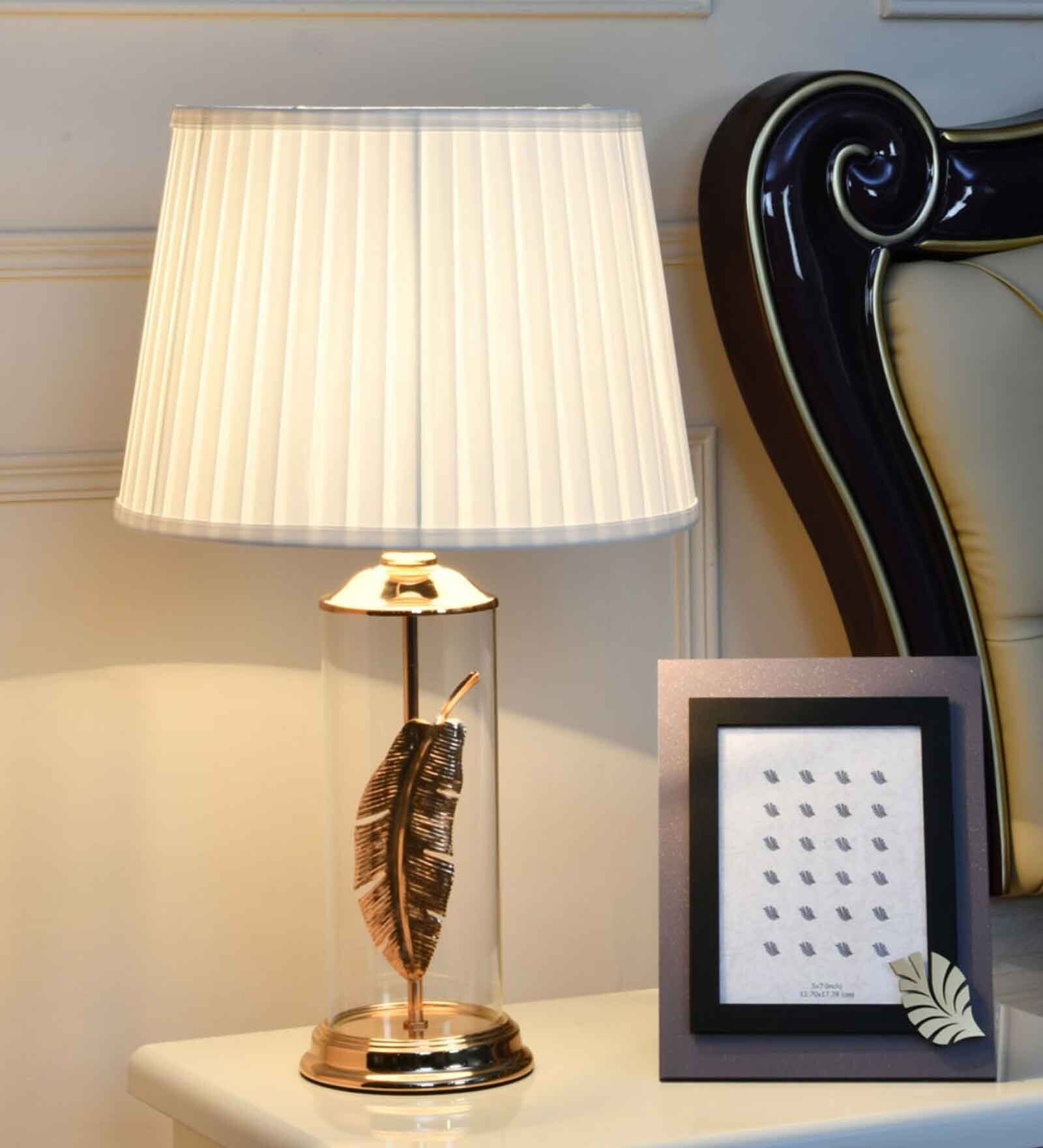 Buy Feather Table Lamp Gold By @Home at 57% OFF by @home | Pepperfry