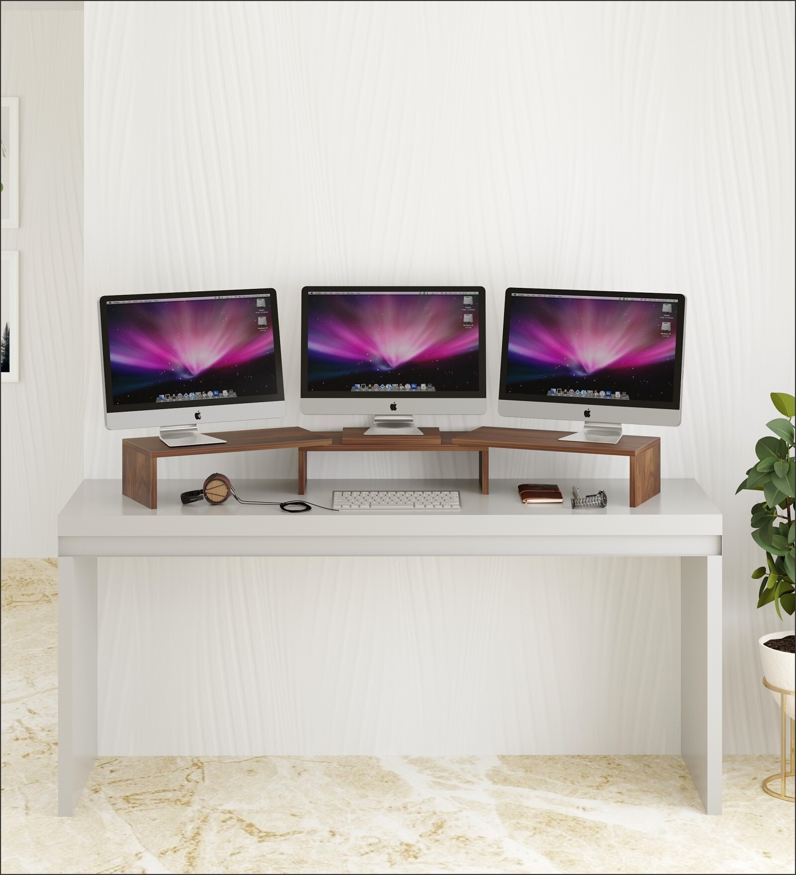 Buy Festvi Monitor Stand In Brown Maple Colour at 47% OFF by bluewud ...