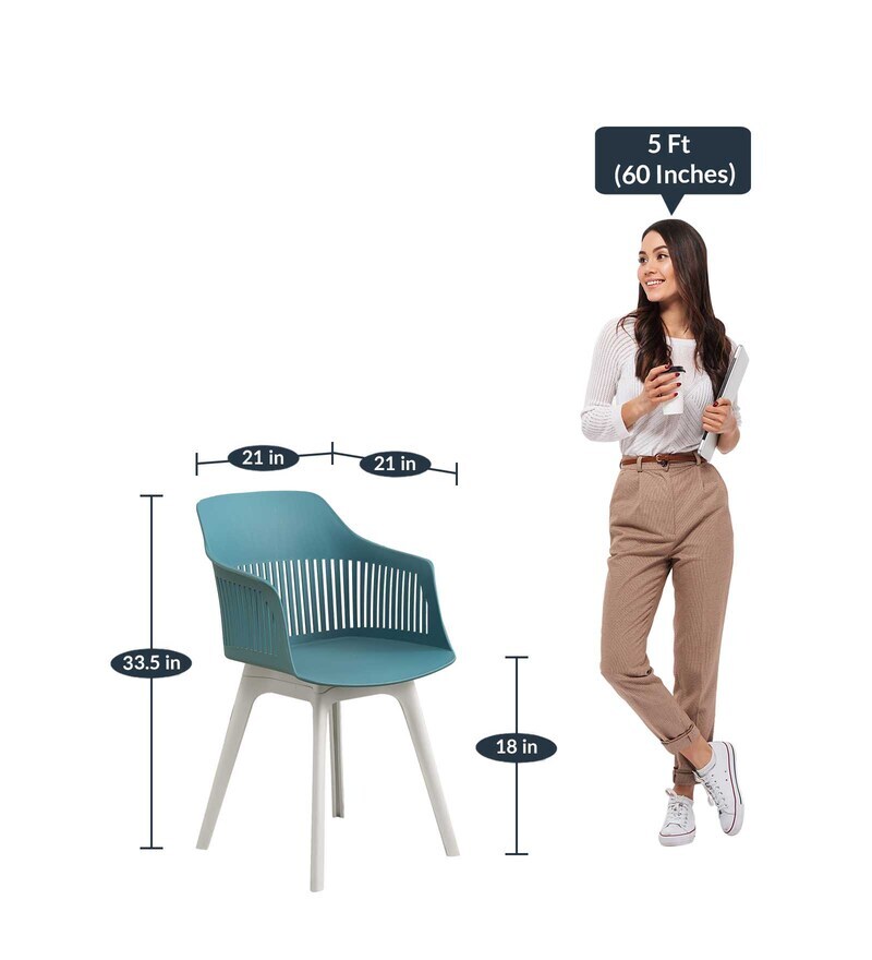 Buy Fenny Plastic Chair in Green Finish by Star India Online - Plastic ...