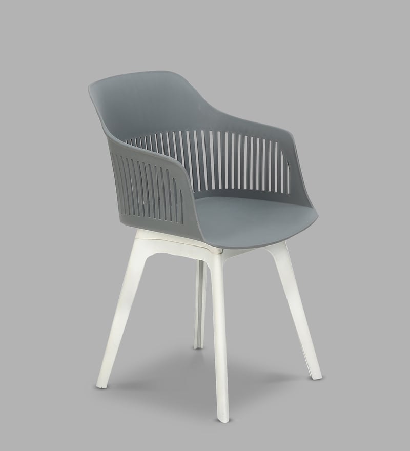 Buy Fenny Plastic Chair in Grey Finish by Star India Online - Plastic ...