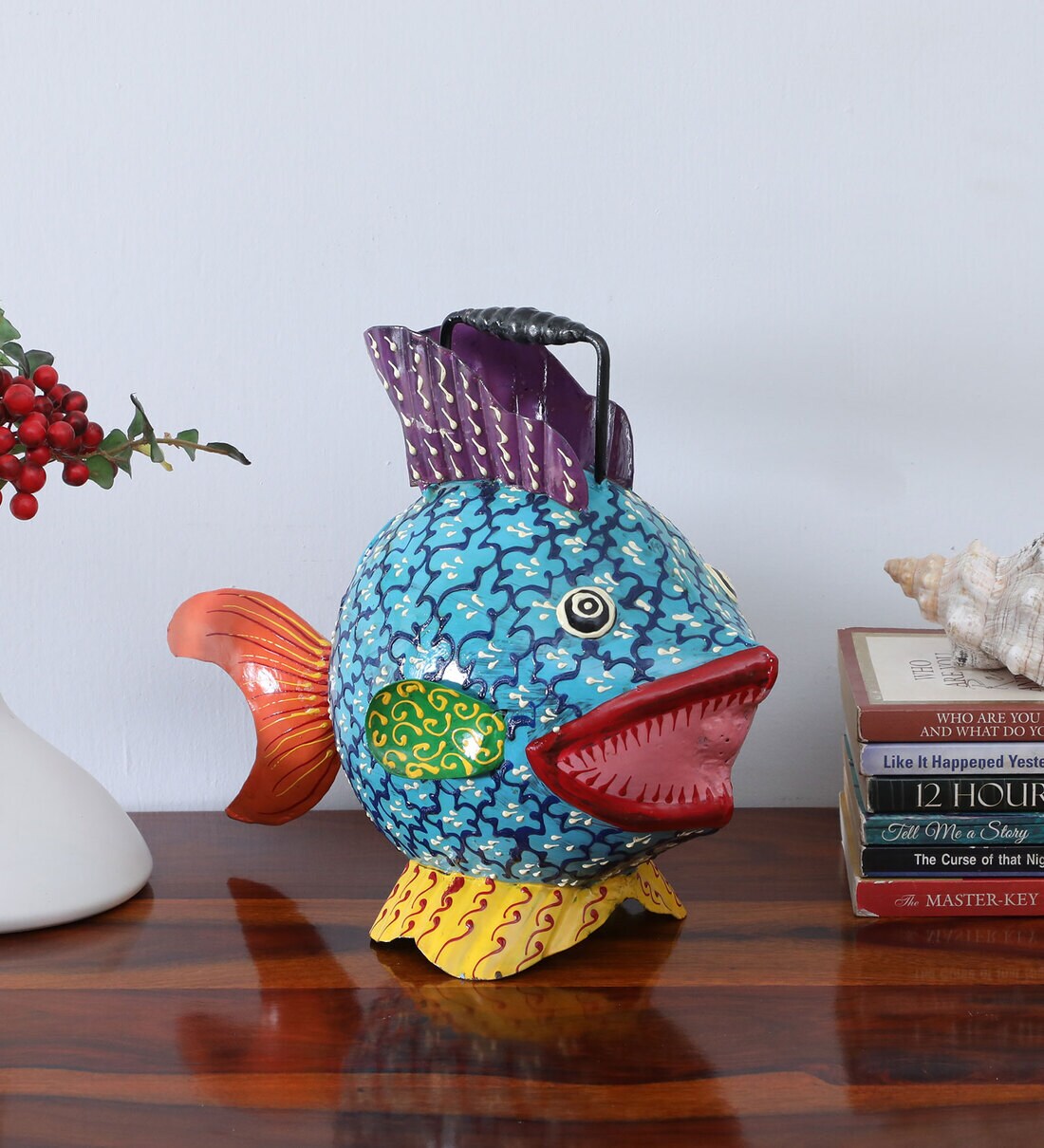 Buy Fish Blue Metal-1.5 L Watering Can at 5% OFF by Ujjwal Wood | Pepperfry