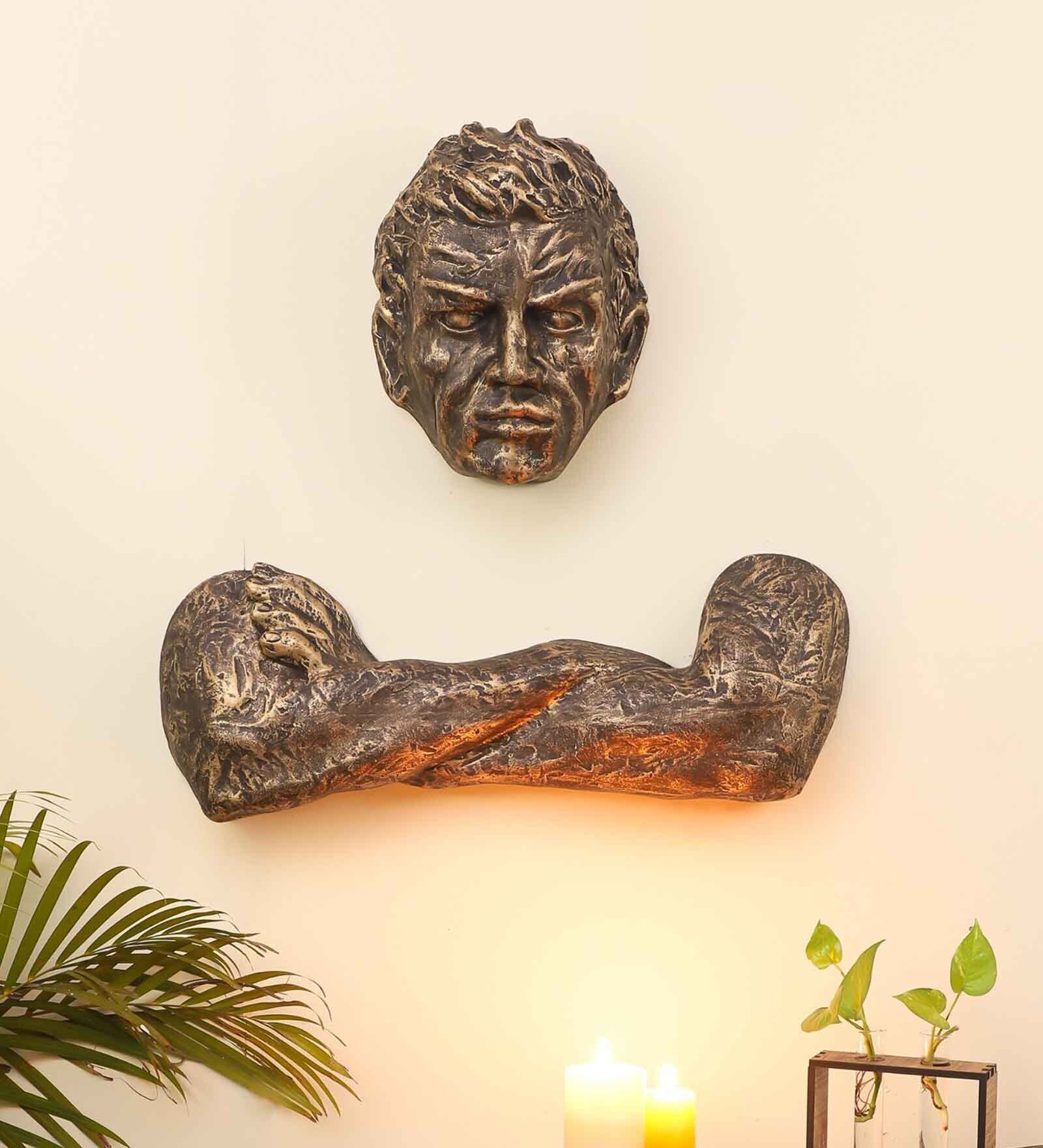 Buy Fiber & Resin Wall Sculpture In Textured By Vardaanya Homes at 32% ...