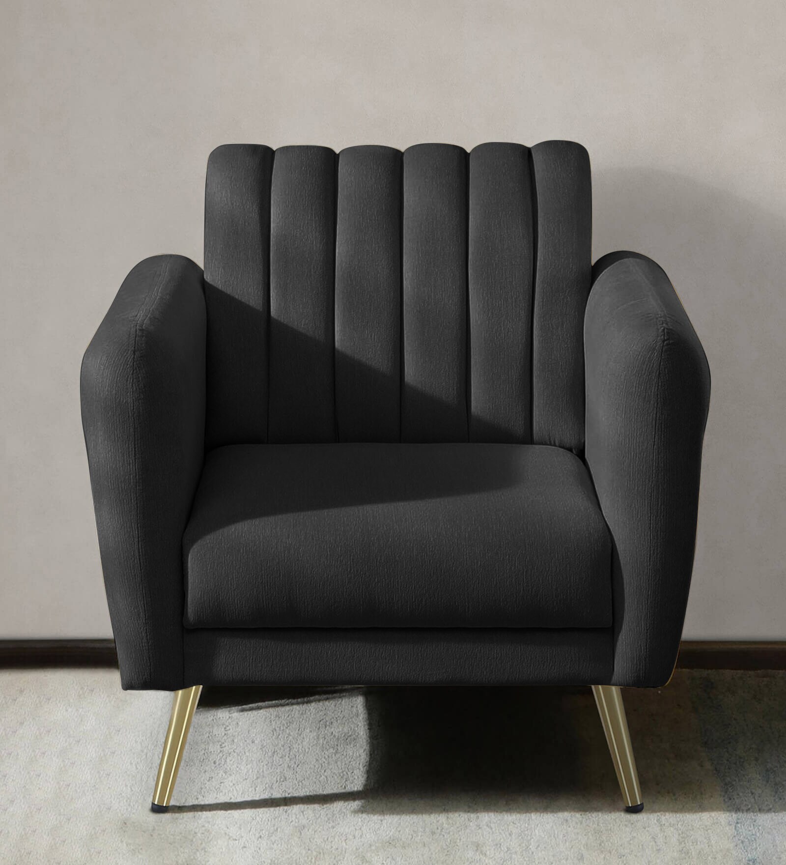 Buy Fidel Fabric 1 Seater Sofa In Grey Colour At 13 Off By Casacraft