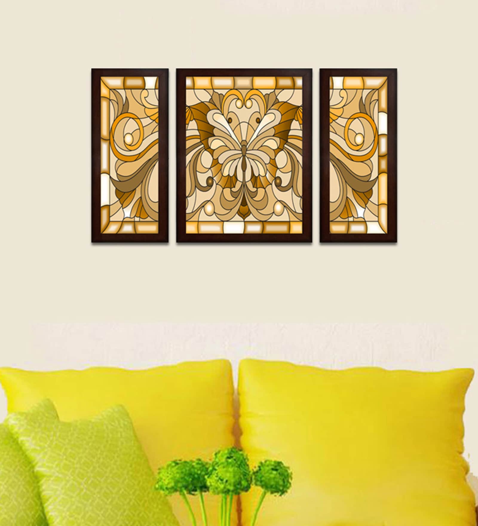 Buy Figurative MDF Set of 3 Wall Art Panel at 23% OFF by Wens | Pepperfry