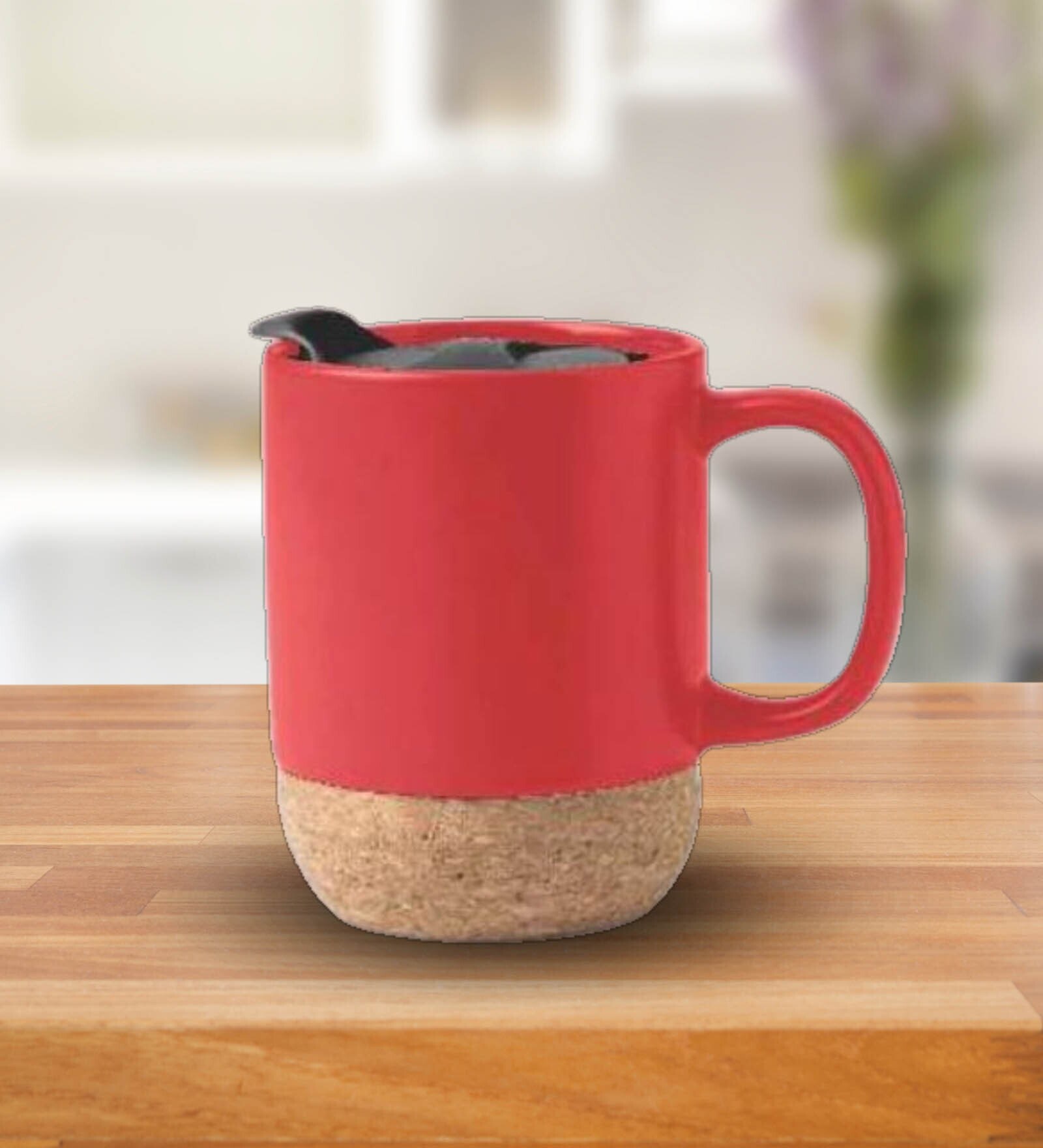 Buy Red Fine Ceramic Cork Red Milk Mug 1 Piece -400 ml at 6% OFF by ...
