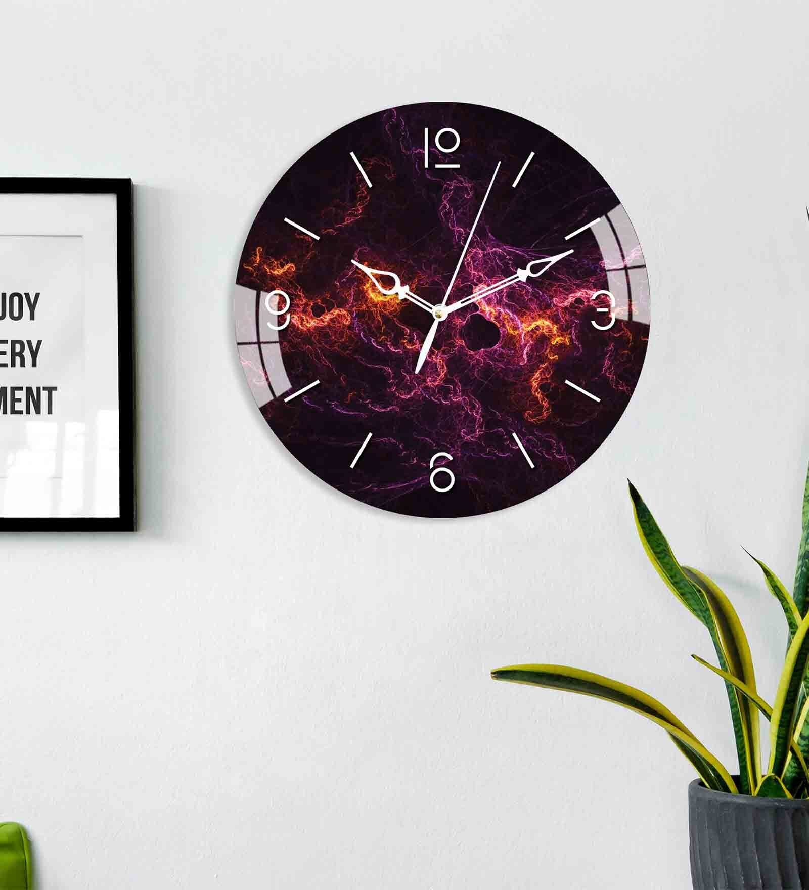 Buy Fire Flames Acrylic Wall Clock at 17% OFF by The Next Decor | Pepperfry