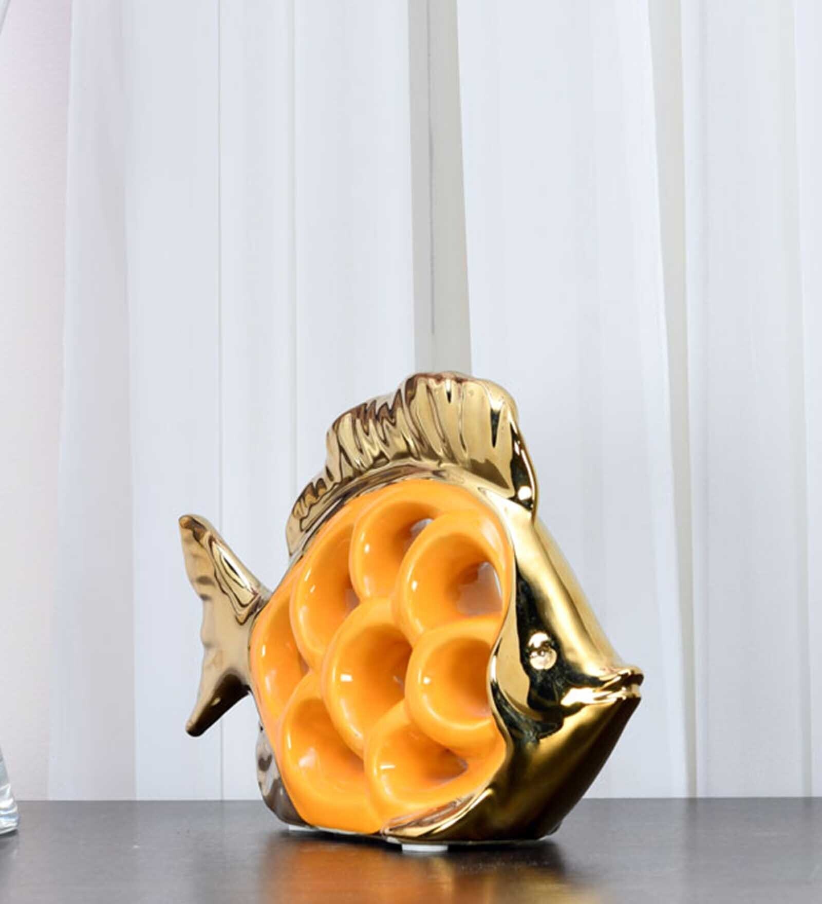 Buy Fish Cutwork Ceramic Animal Figurine by @home at 40% OFF by @home ...