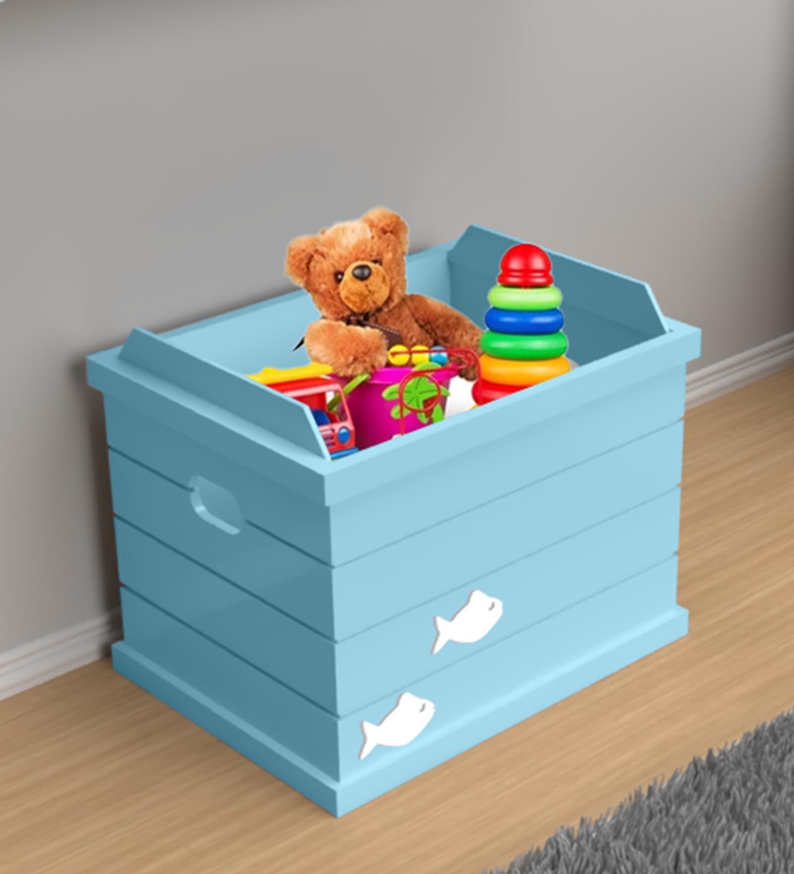 Buy Fish Kids Storage Basket in Light Blue Colour at 34% OFF by FlyFrog ...