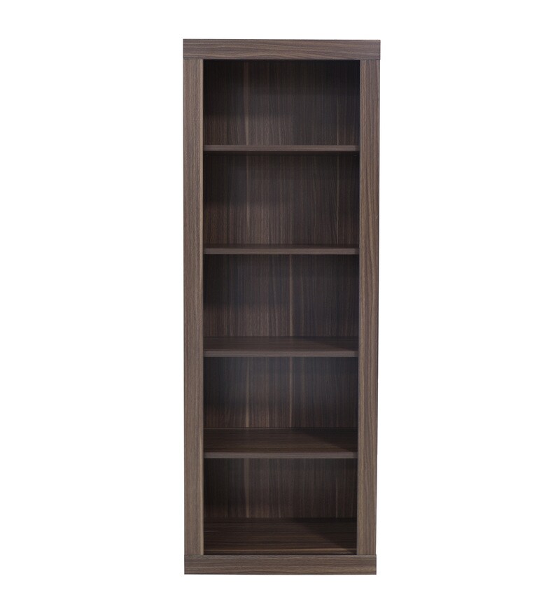 Buy Paloma Book Shelf in Cairo Walnut Finish by Crystal Furnitech ...