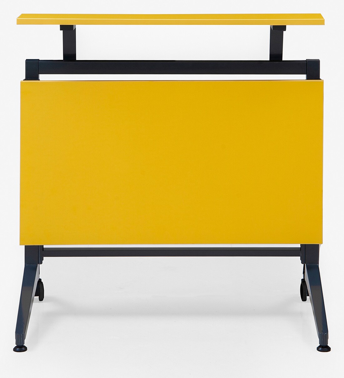Buy Flexi Metal Foldable Study Table in Yellow Finish by The Home ...