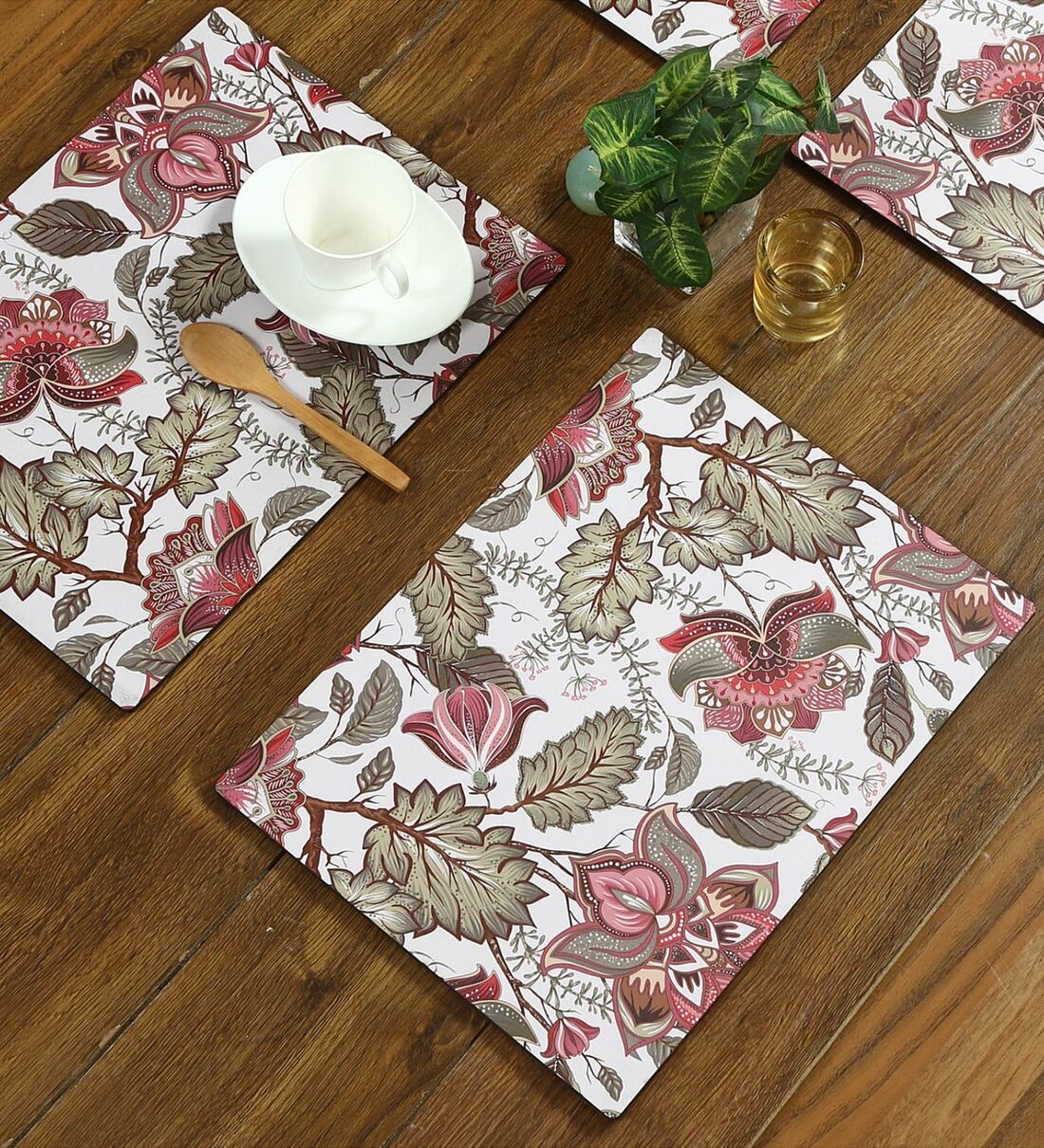 Buy Floral Fantasy Cream ( 16 X 12) MDF Placemat (Set of 6) at 25% OFF ...