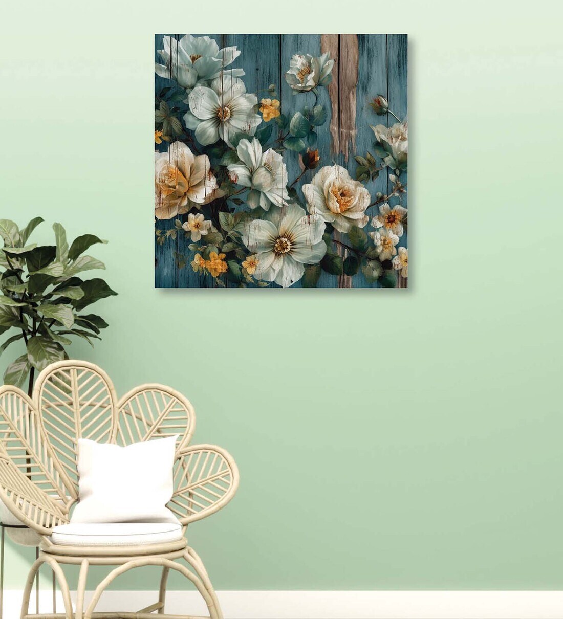 Buy Floral Multicolour Pine Wood Art Print at 31% OFF by Olive Tree ...