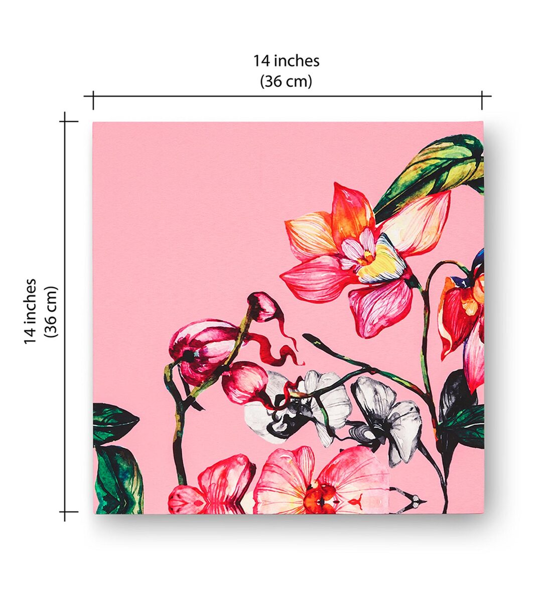 Buy Floral Pink MDF Wood Framed Wall Art Online - Wooden Wall Art ...