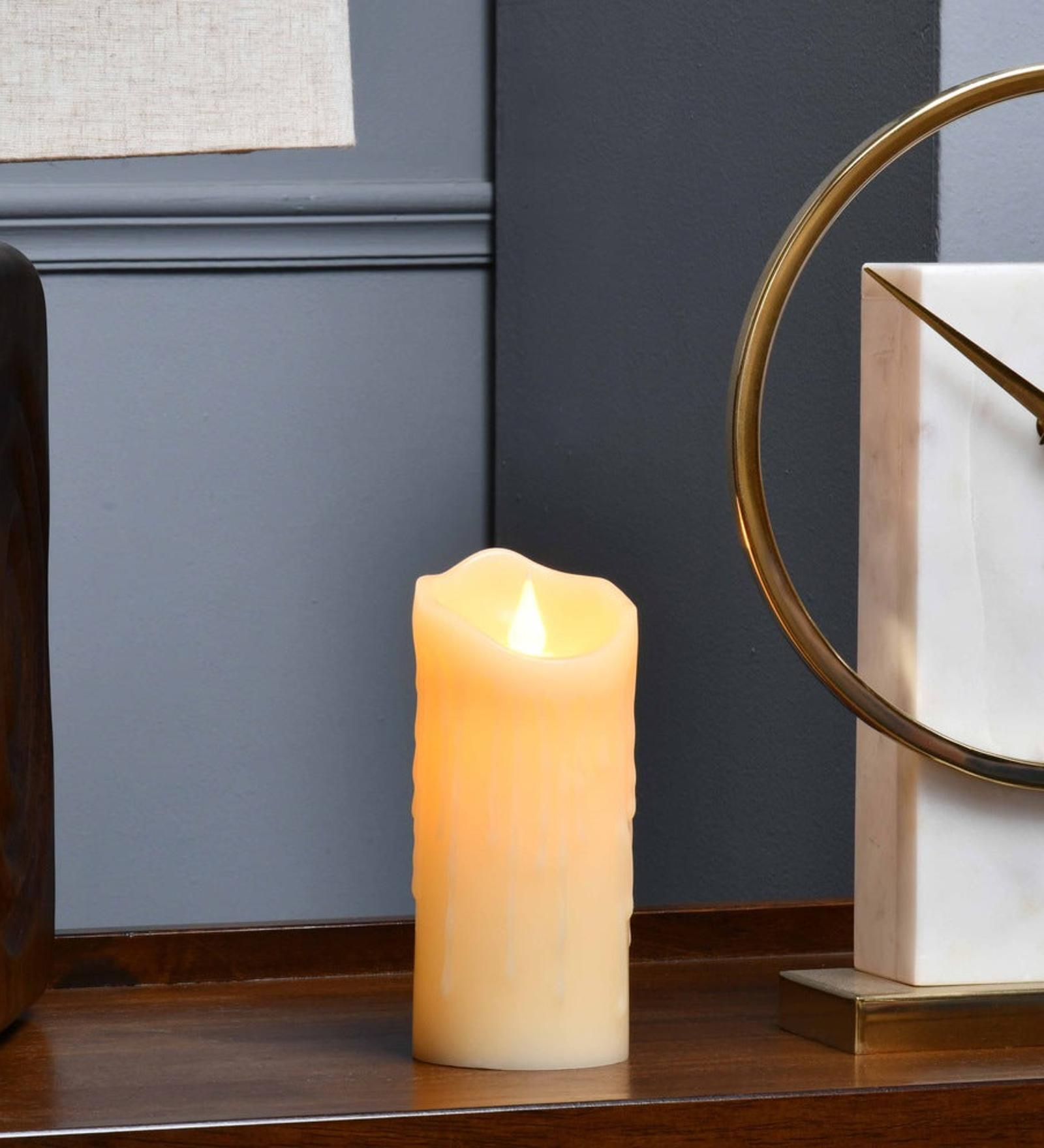 Buy Flameless 17 Cm Cream Plastic Led Candle at 20% OFF by @home ...