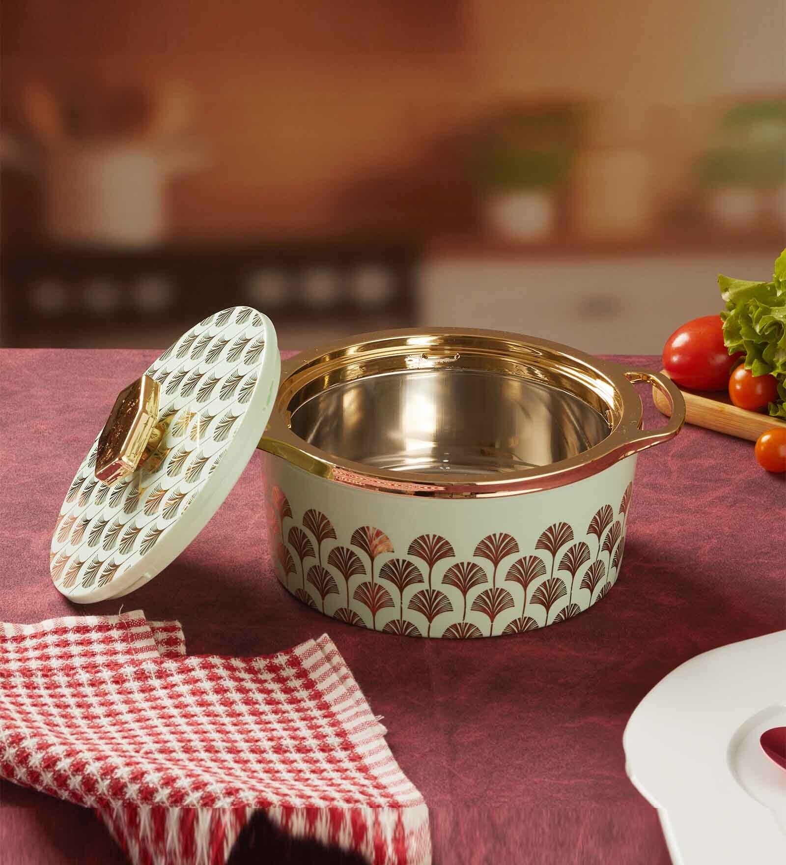 Buy Floraa Fine Green Plastic & Steel 1Ltr Insulated Thermoware ...