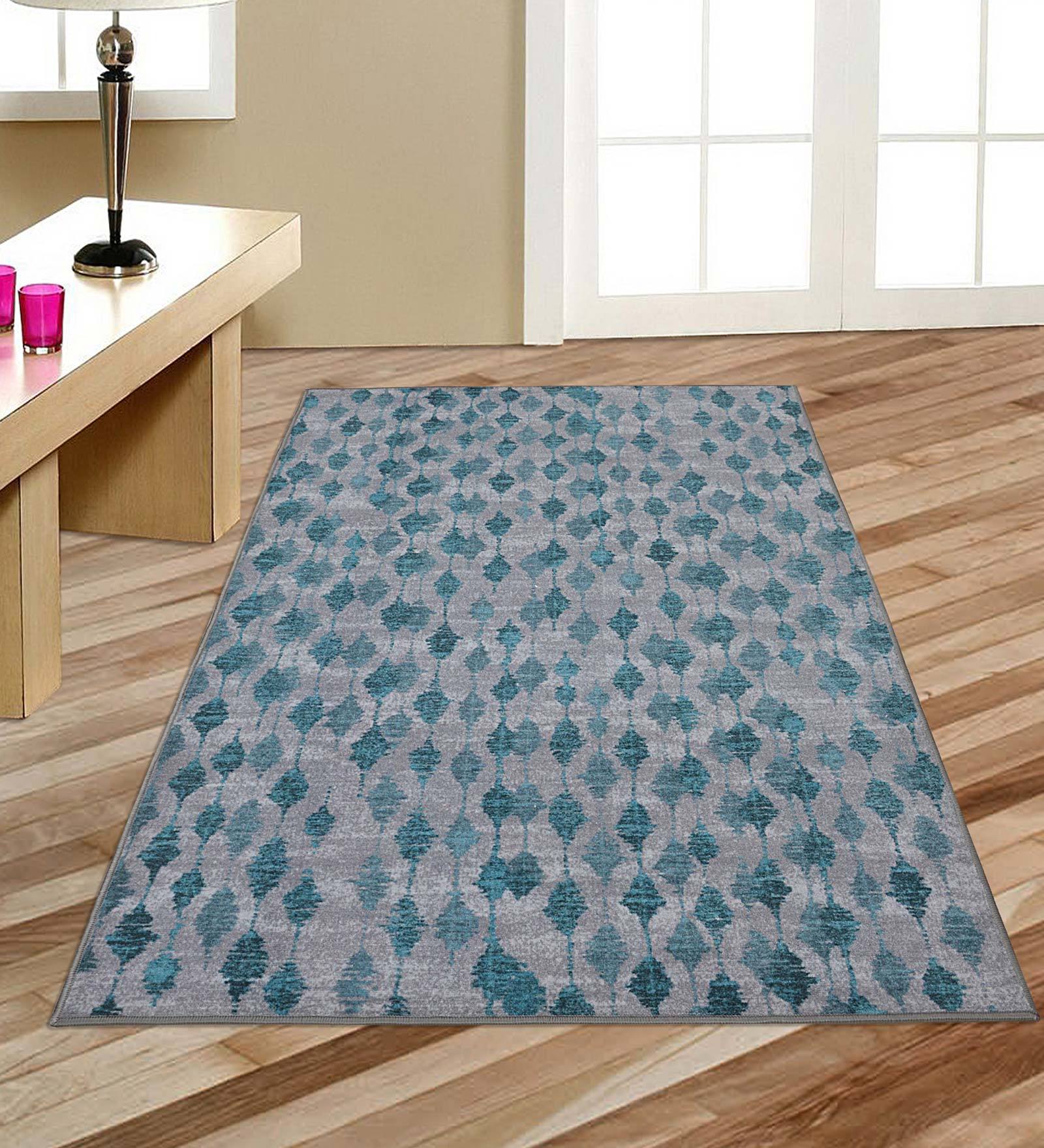 Buy Abstract Pattern Nylon Machine Made 3 x 5 Feet Carpet at 68% OFF by ...