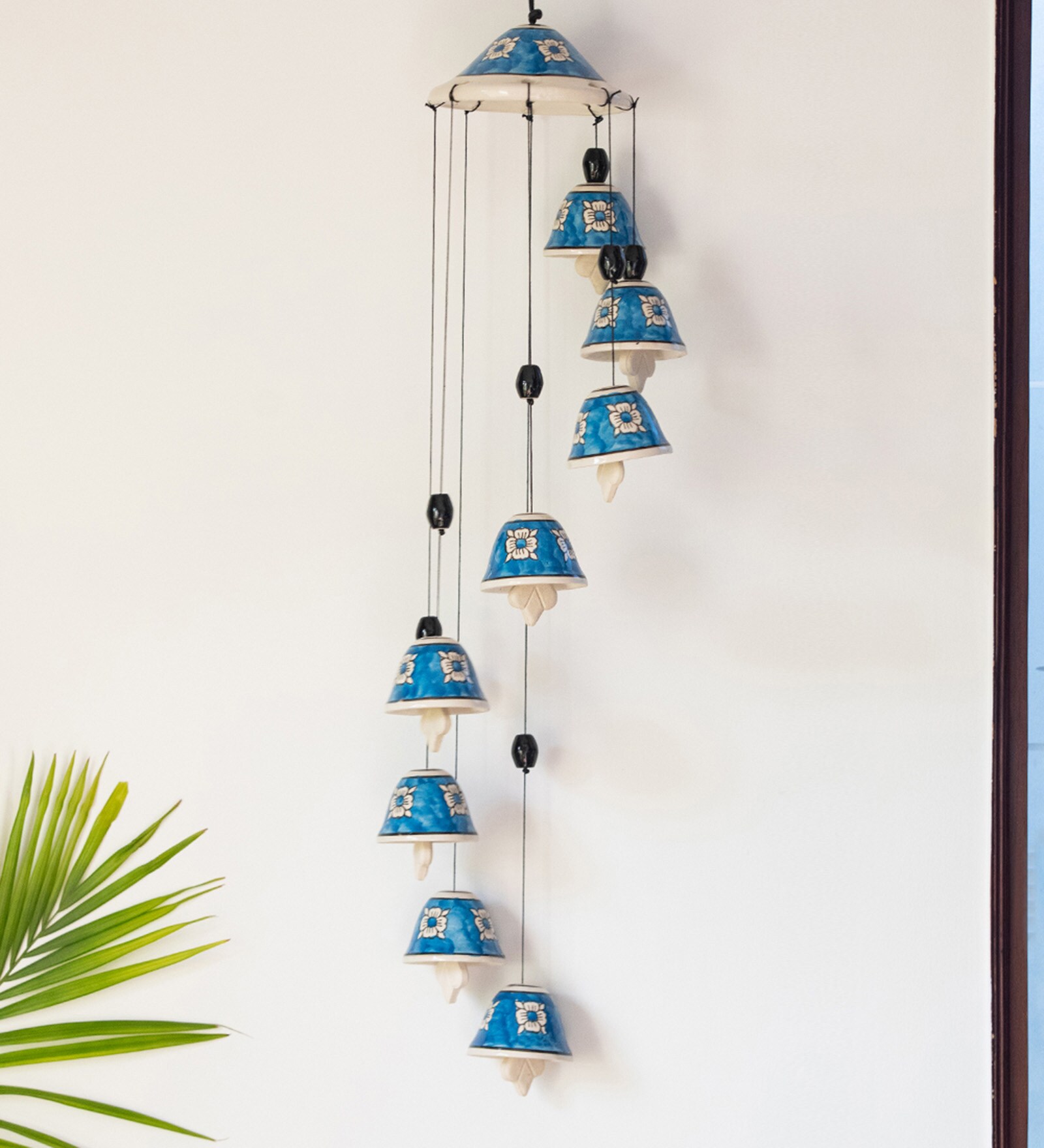 Buy Floret Symphonies (29 Inch) Hand-Painted Ceramic Hanging Bells Wind ...