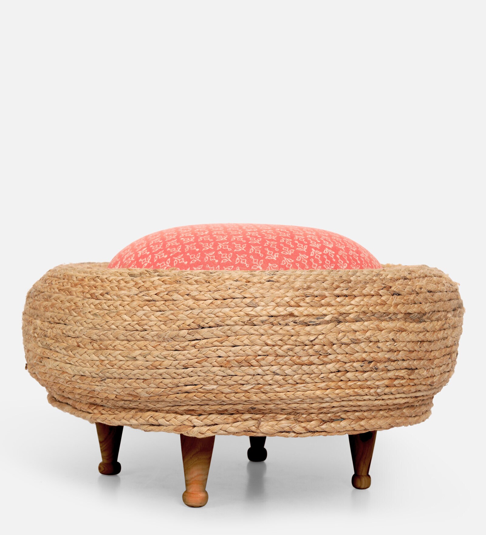Buy Florican Foot Stool With Storage in Beige Colour at 10% OFF by ...