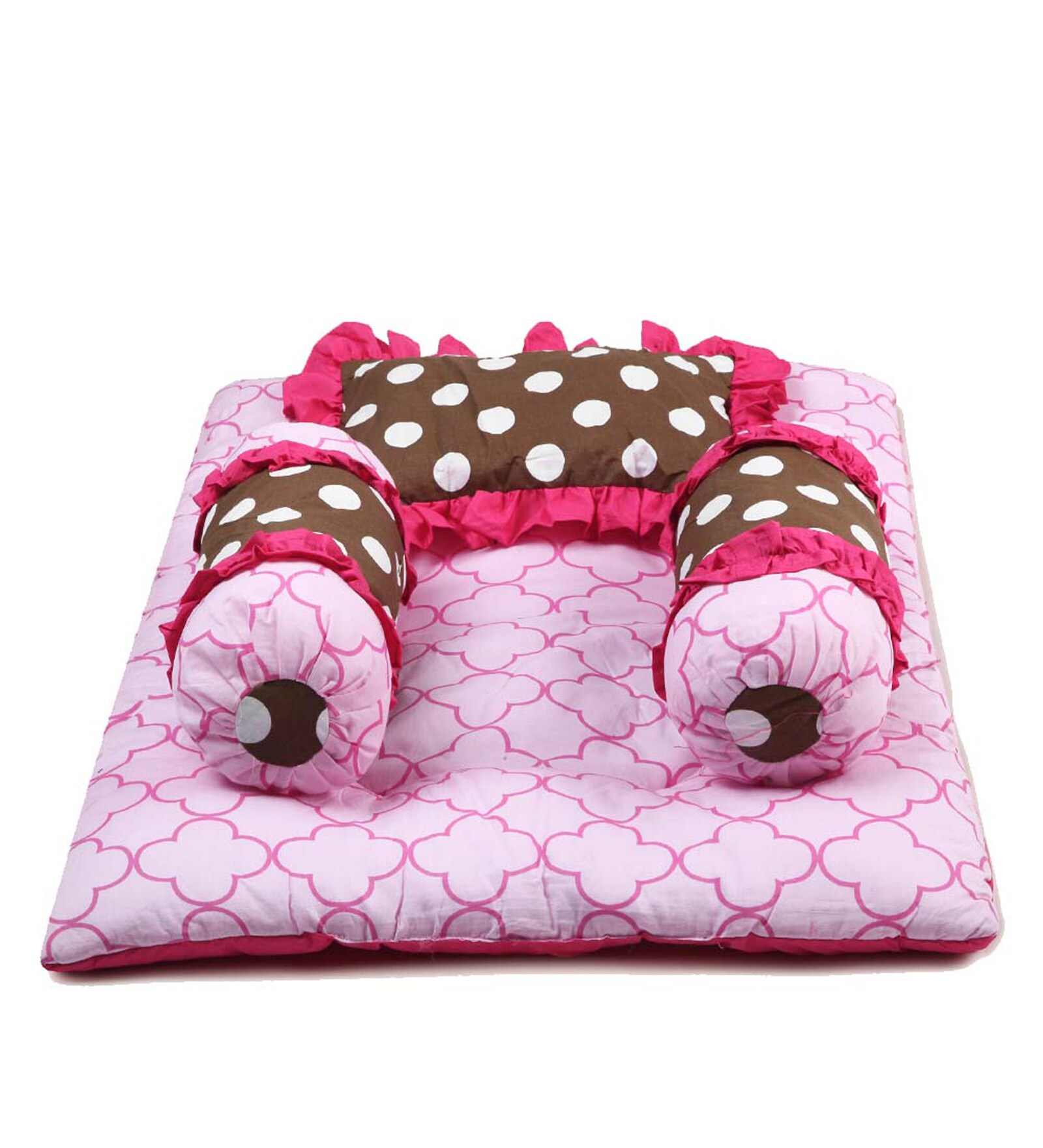 Buy Flower 4pc Baby Mattress Set in Pink by Bacati at 43% OFF by Bacati ...