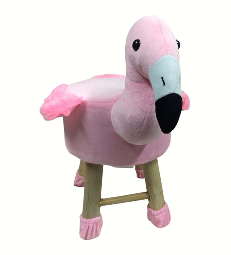 Buy Flamingo Kids Stool in Pink Colour by BestP Online - Kids Stools ...